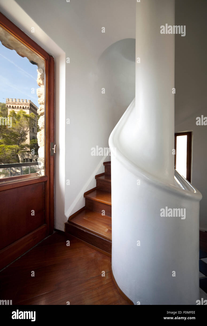 indoor wooden floor passage Stock Photo - Alamy