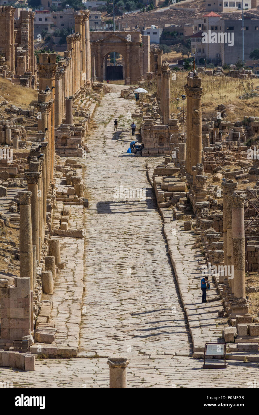 Cardo Maximus, Jerash, Jordan Stock Photo - Alamy