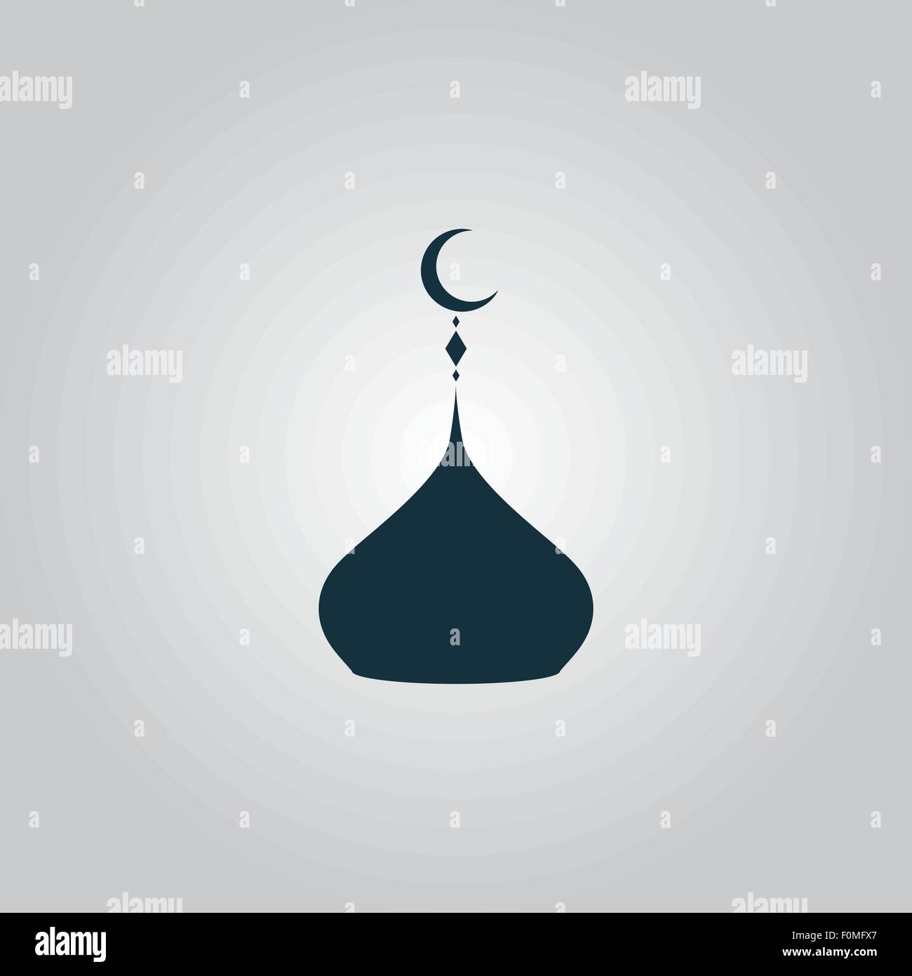 Isolated silhouette islamic mosque Stock Vector Images - Alamy
