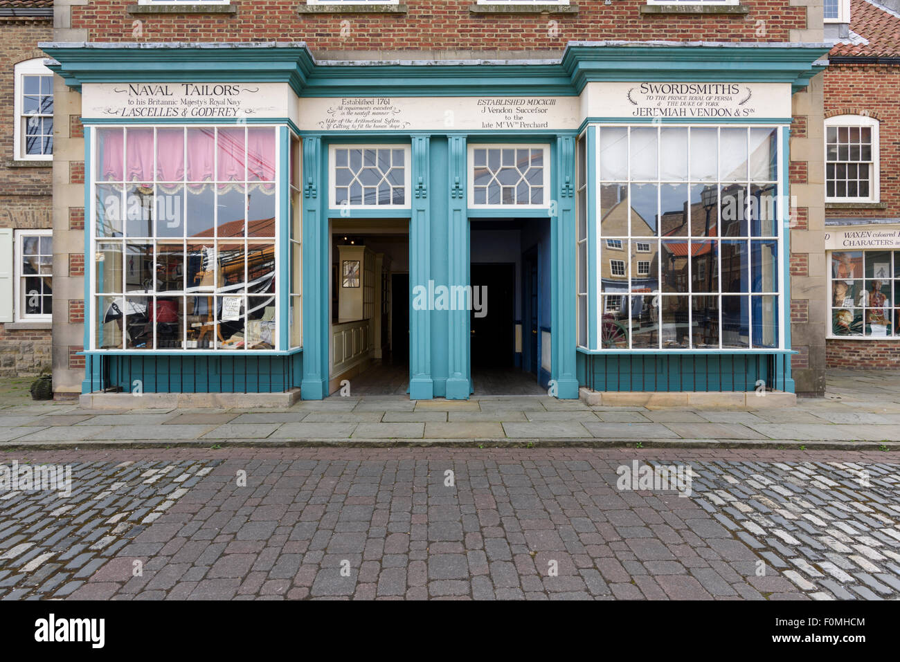 Two of the Georgian Shops recreated as part of the "Hartlepool Maritime ...