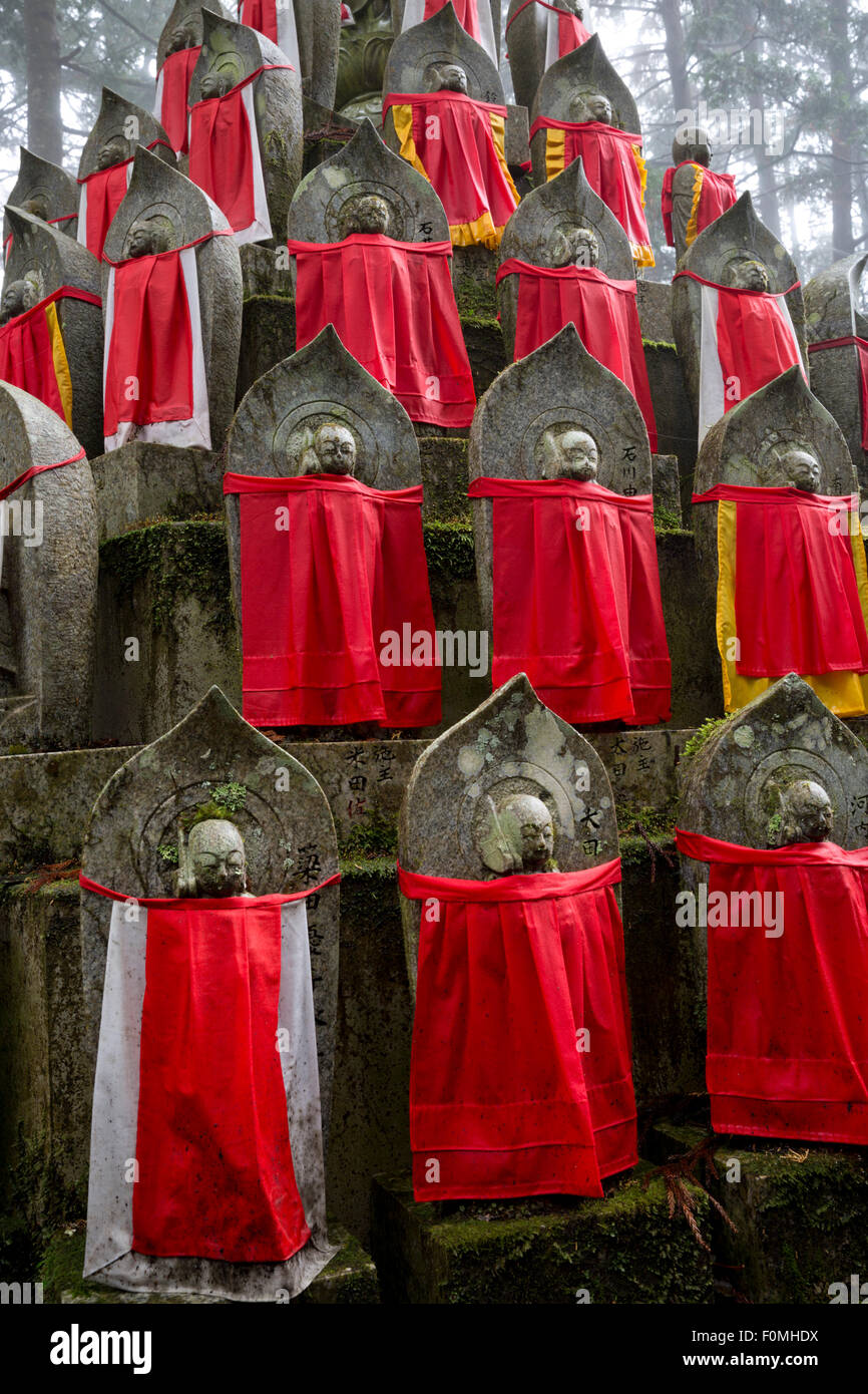 Buddhist cemetery of Oku-no-in, Koyasan (Koya-san), Kansai, Japan, Asia ...