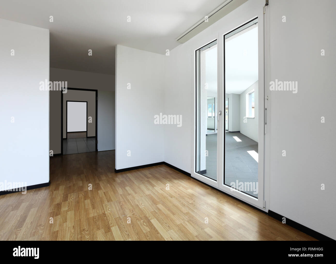 Interior of modern apartment, corridor Stock Photo - Alamy