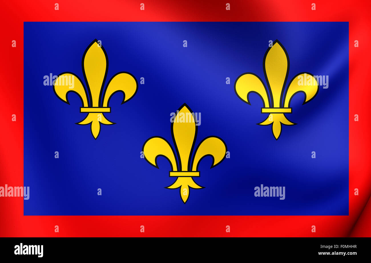 3d flag of anjou hi-res stock photography and images - Alamy