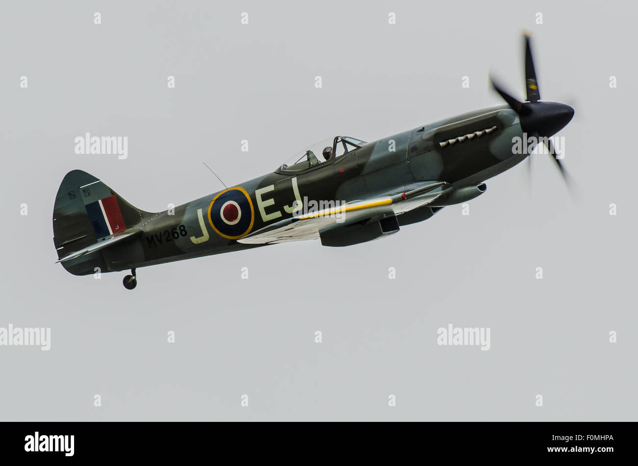 Spitfire. 6 Hurricanes and 18 Spitfires flew over south-east England to ...