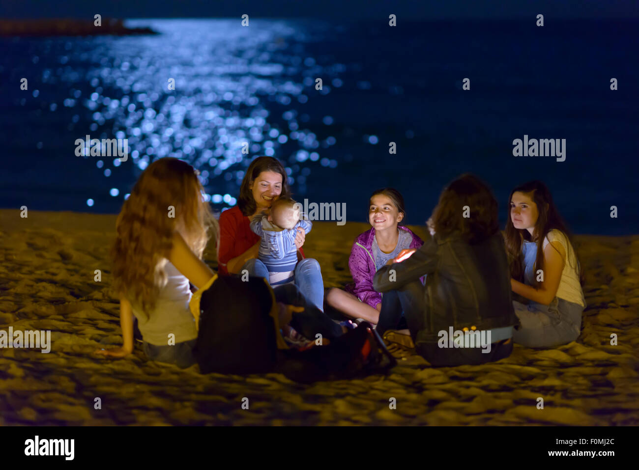 Tropical moonlight beach hi-res stock photography and images - Alamy