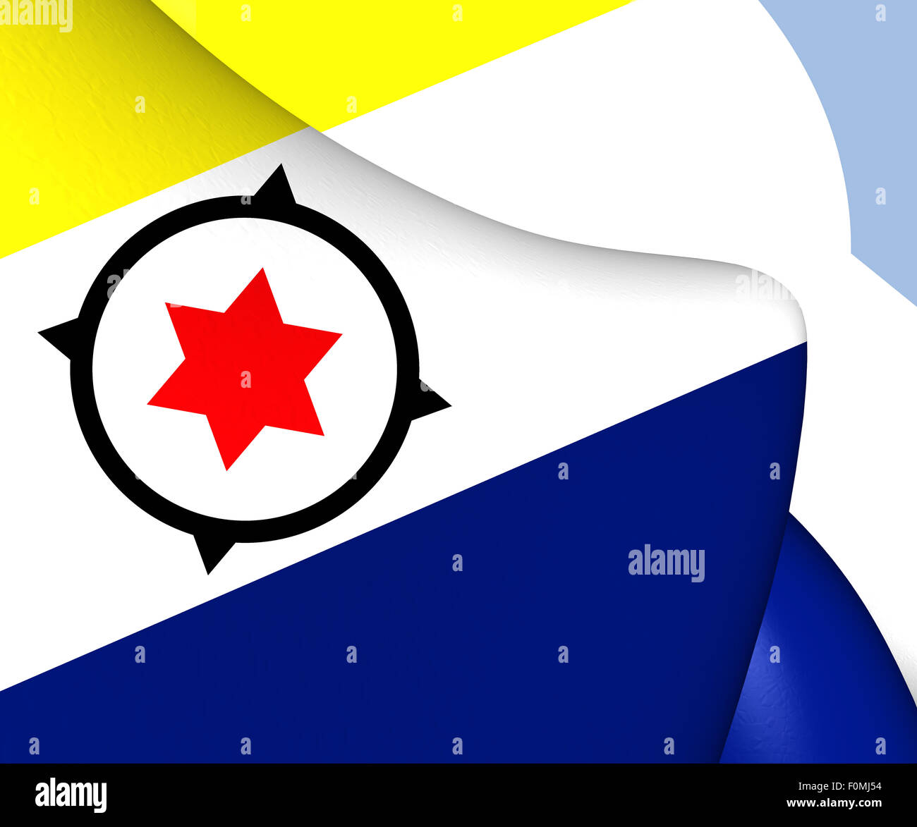 Flag of Bonaire. Close Up Stock Photo - Alamy