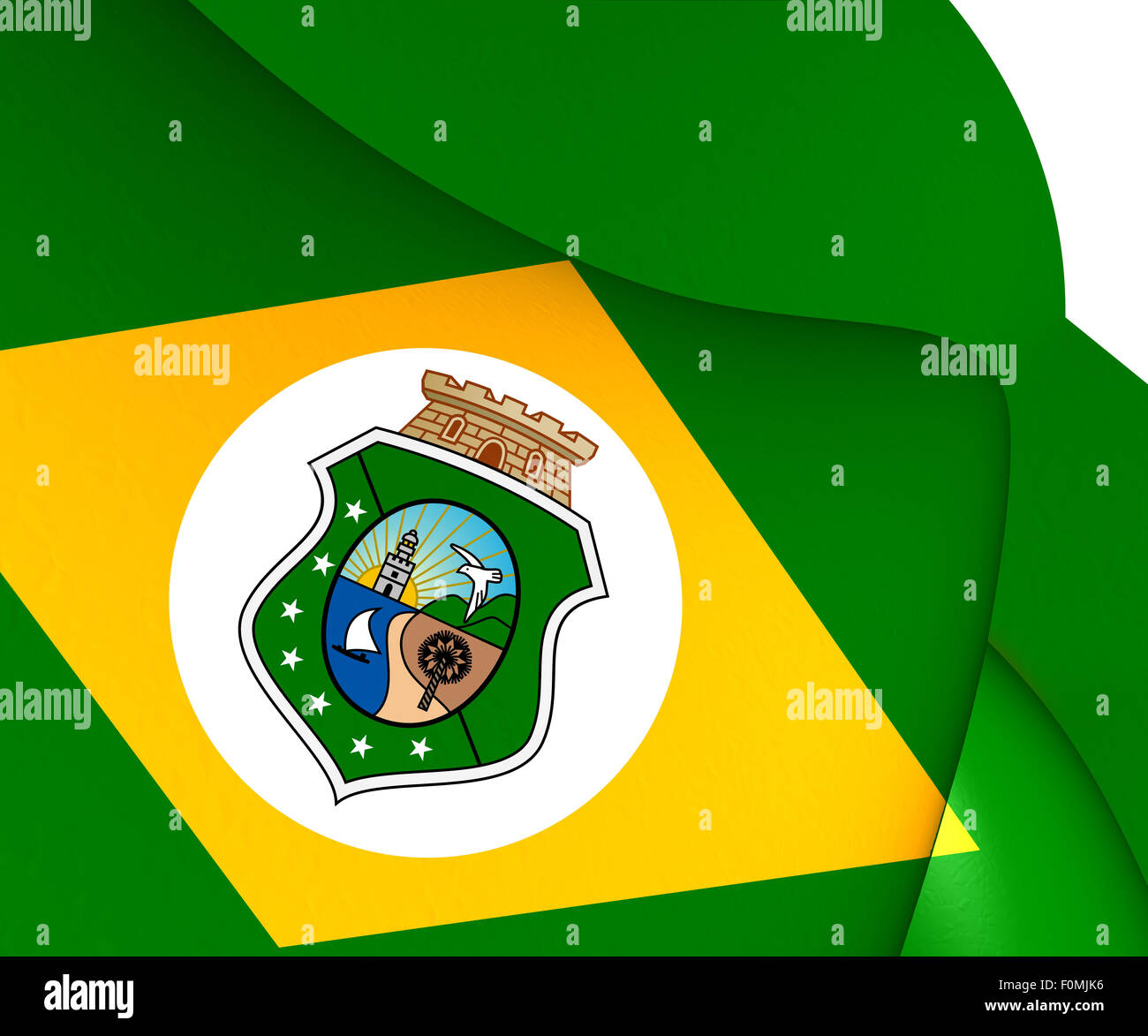 Flag of Ceara, Brazil. Close Up Stock Photo - Alamy