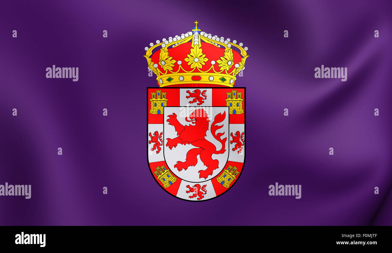3D Flag of Cordoba Province, Spane. Close Up Stock Photo - Alamy