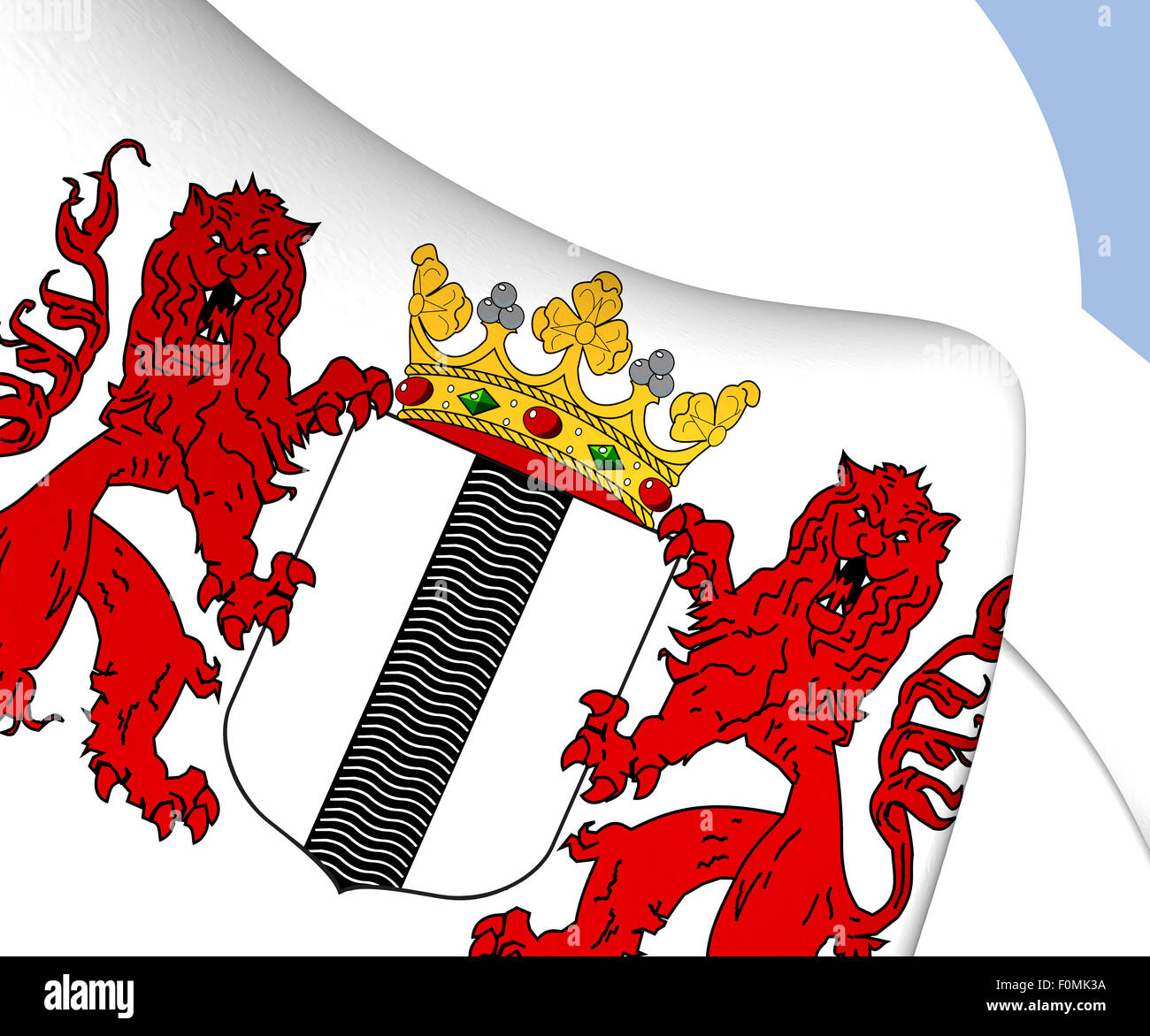 Delft Netherlands Flag Coat Of Arms Of The City Of Delft. Netherlands