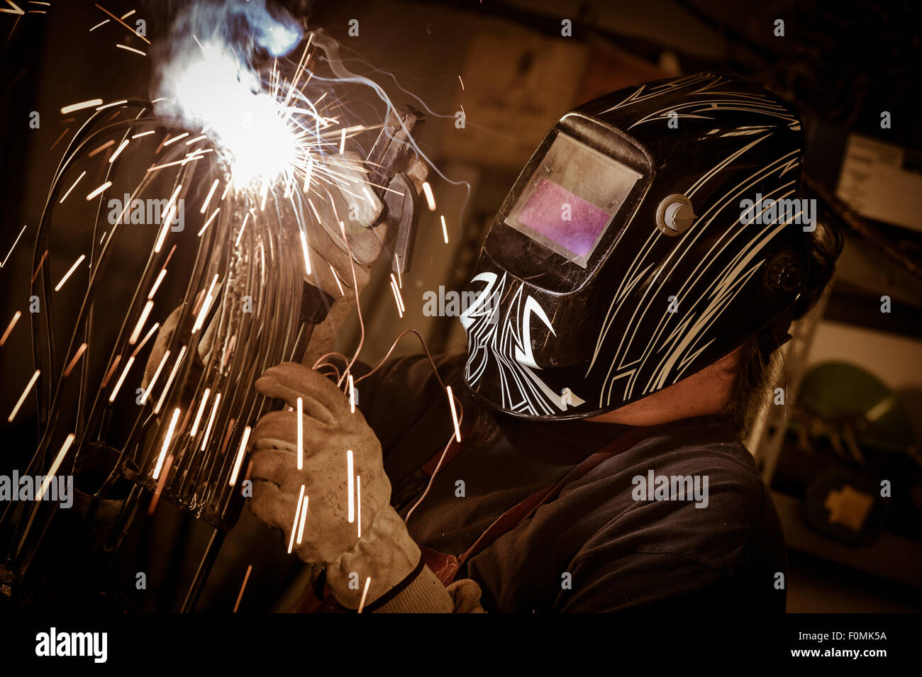 Wearing gloves and apron hi-res stock photography and images - Alamy