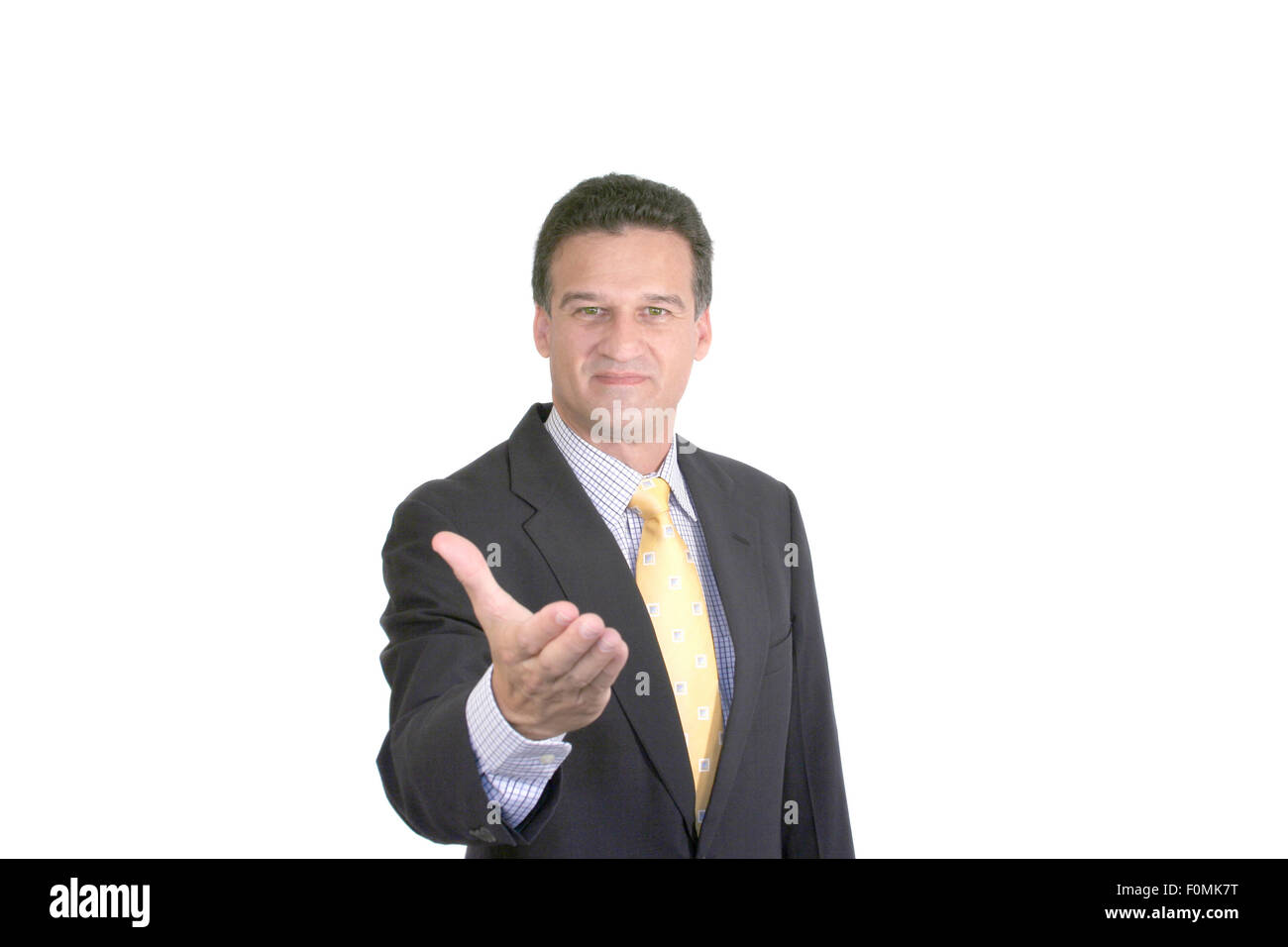 Man giving his hand for a handshake Stock Photo - Alamy