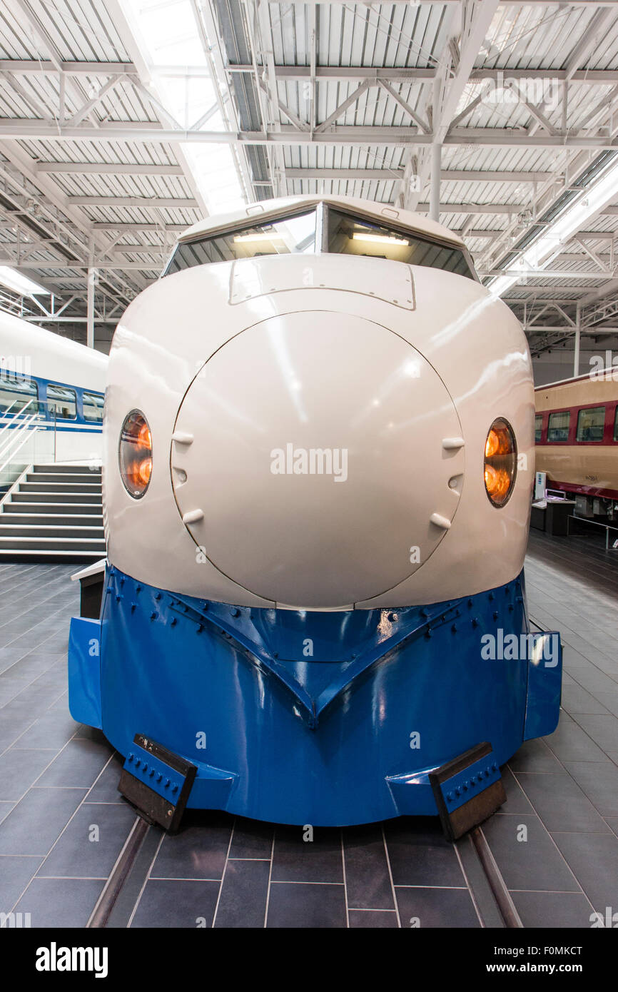 Interior of the Shinkansen Museum at the Railway Park in Nagoya. The ...