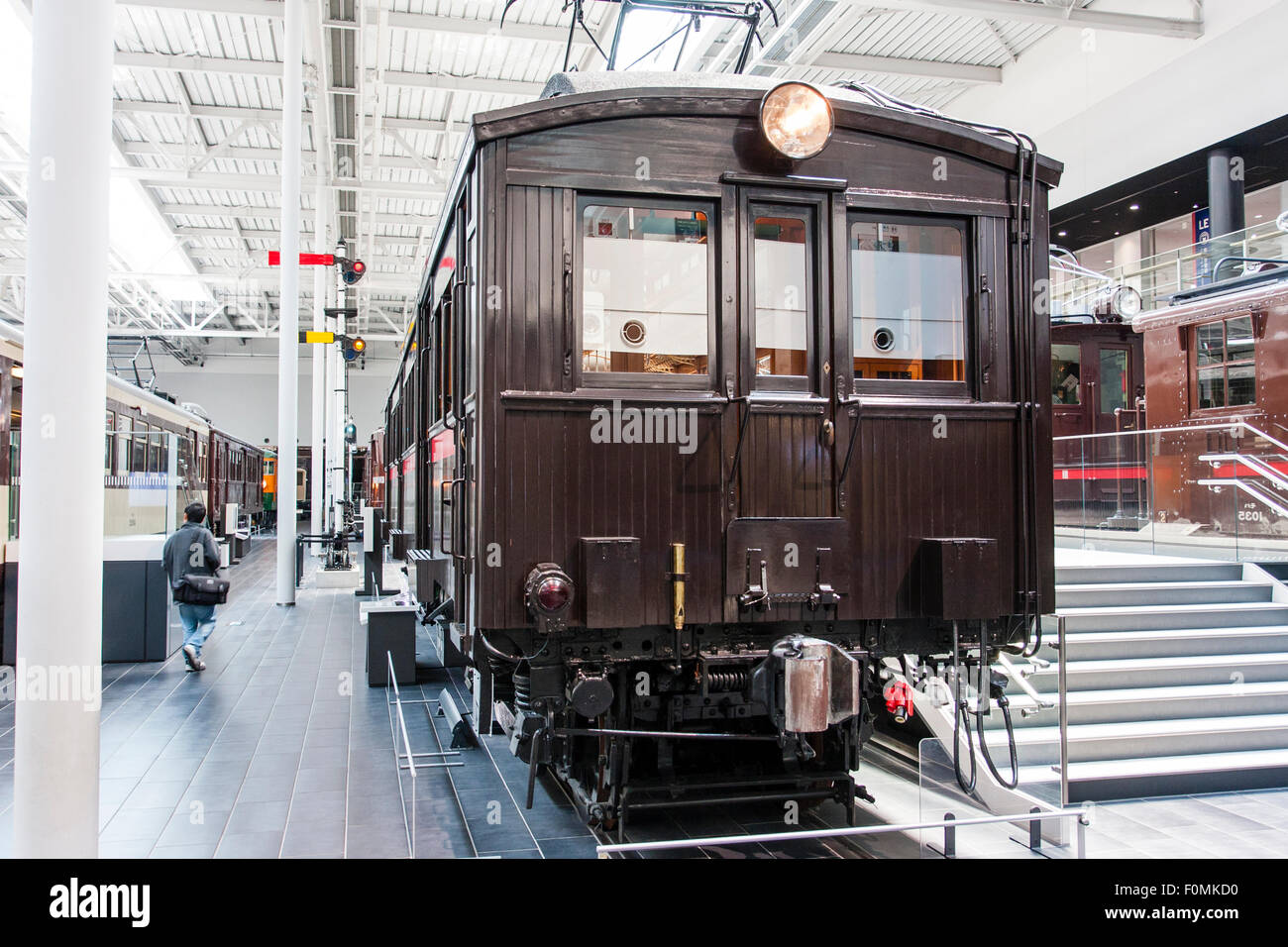Interior of the Shinkansen Museum, Railway Park in Nagoya. A Class Moha ...