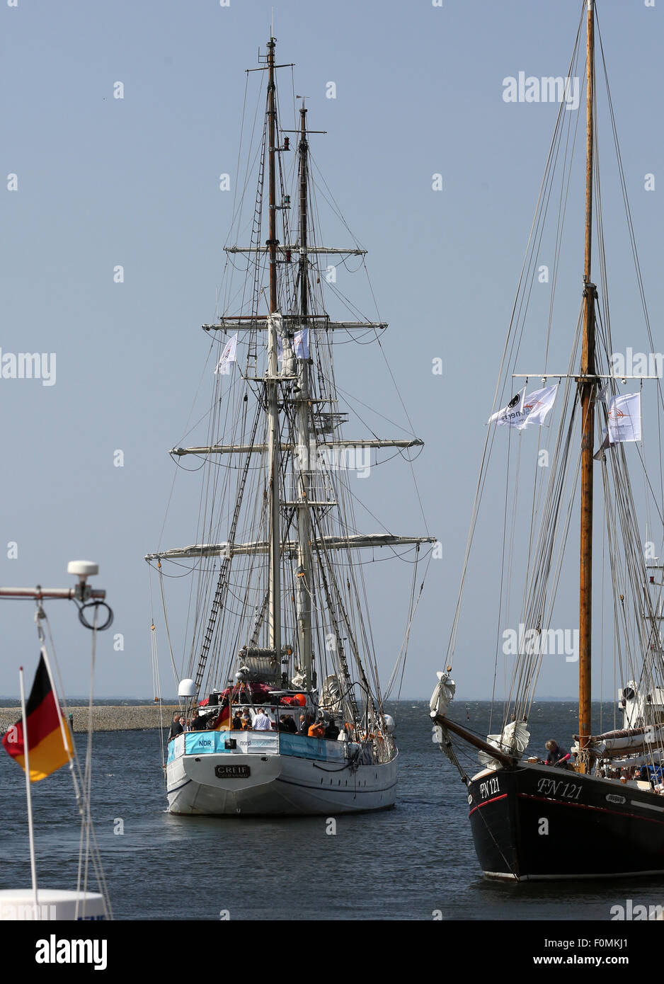 Lubmin, Germany. 18th Aug, 2015. After the ceremonial start of ...