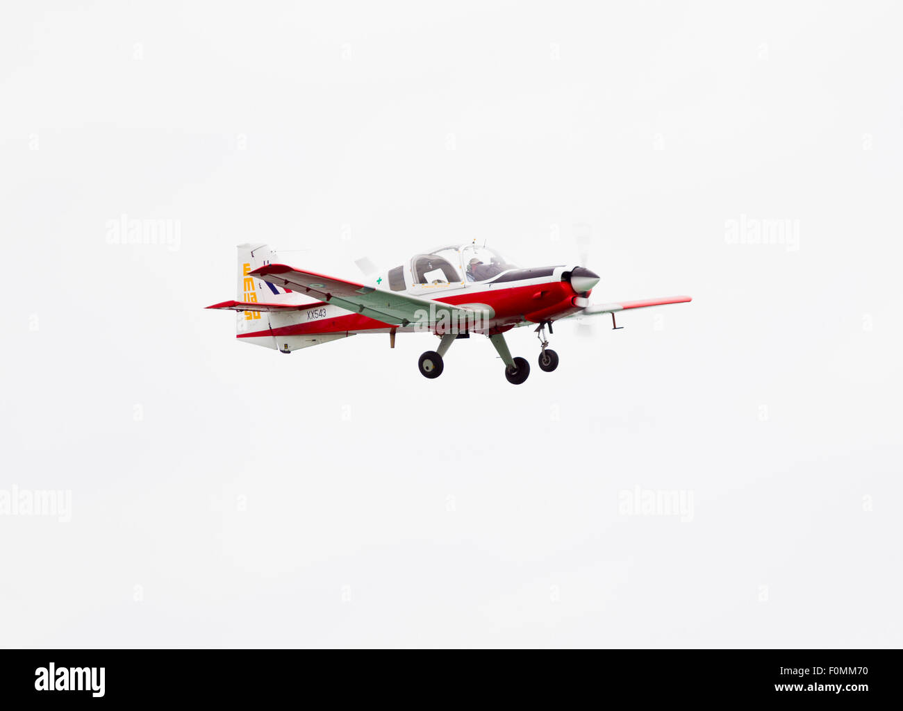 Scottish Aviation Bulldog T1 in RAF training livery. Demonstrated at ...