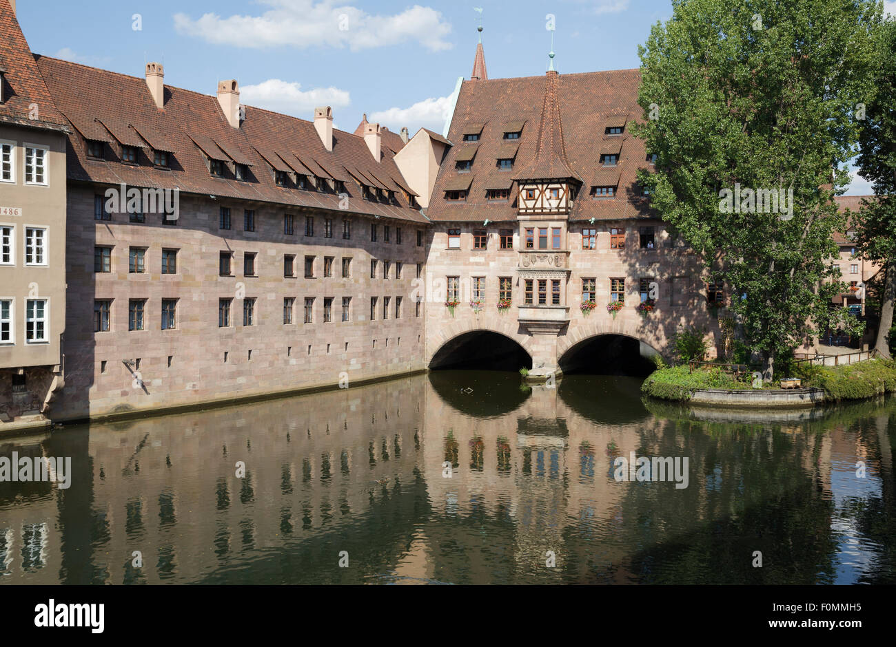 Heilig Geist Spital hospital, Nuremberg, Bavaria, Germany Stock Photo ...
