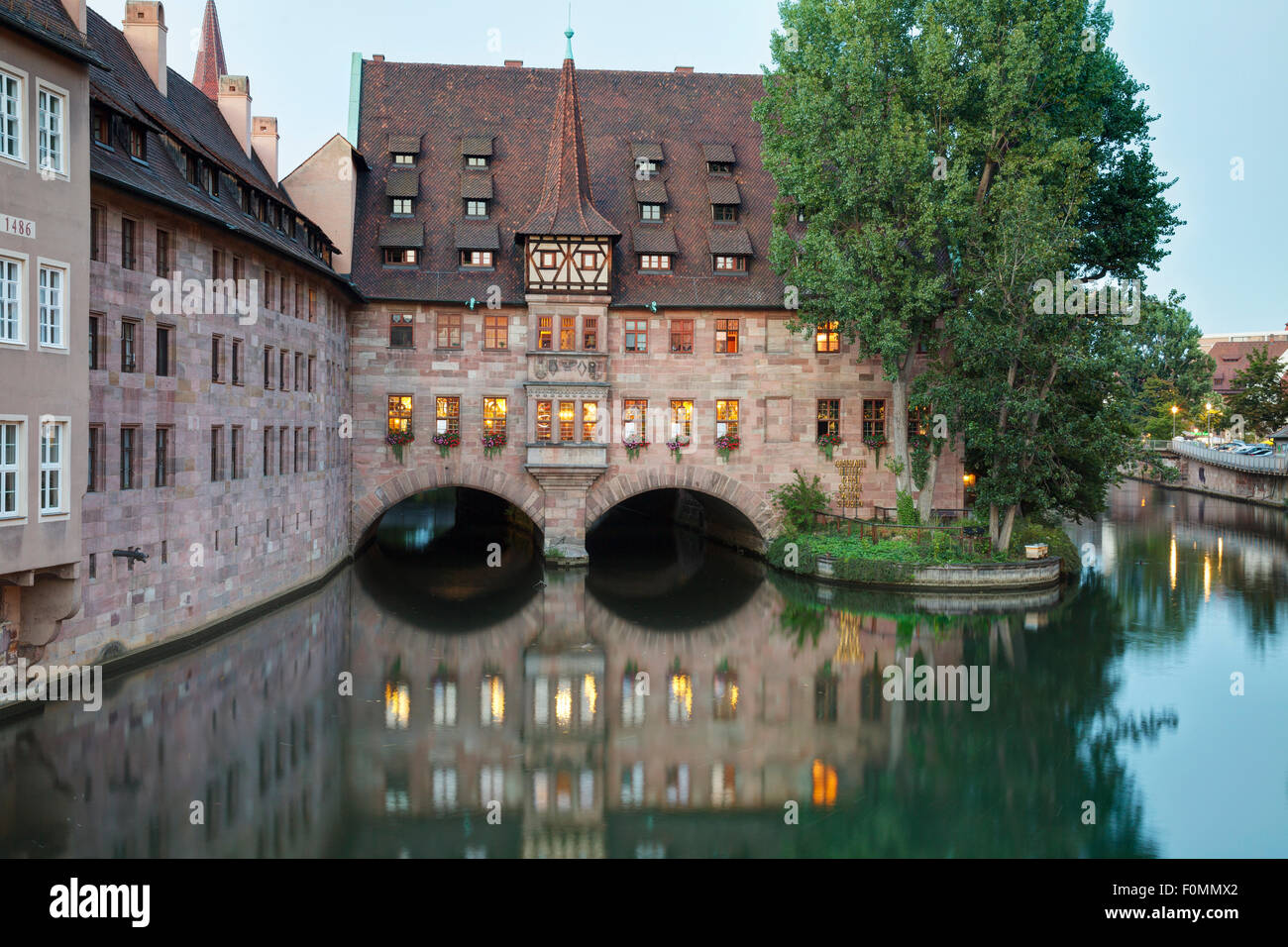Heilig Geist Spital hospital, Nuremberg, Bavaria, Germany Stock Photo ...