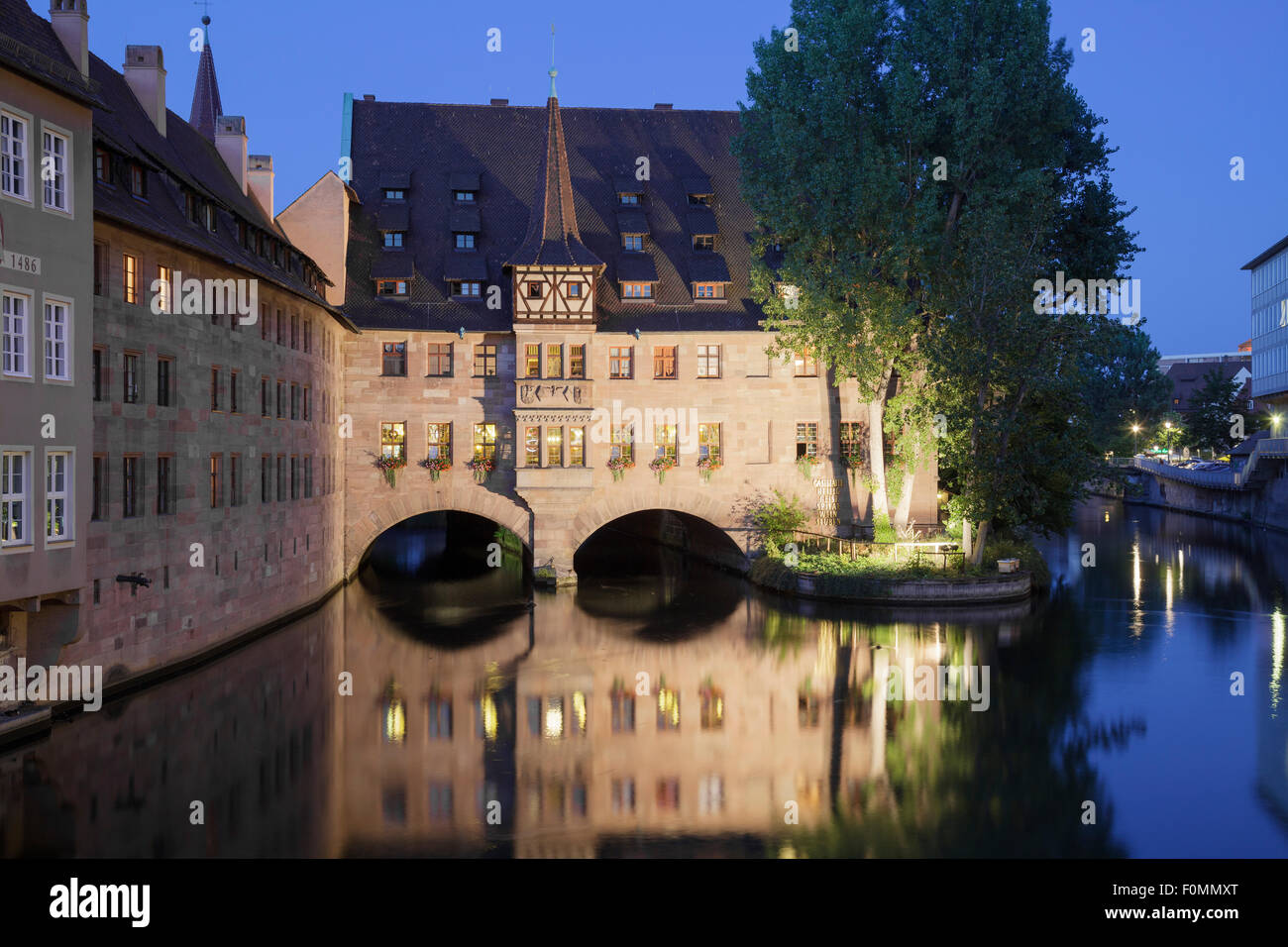 Heilig Geist Spital hospital, Nuremberg, Bavaria, Germany Stock Photo ...