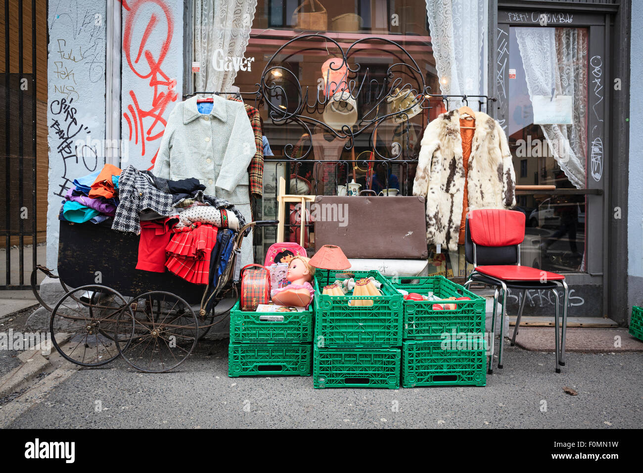 Antique shop. Oslo. Norway Stock Photo - Alamy