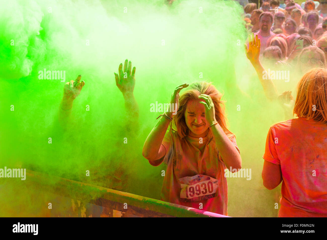 Women run jumping in hi-res stock photography and images - Alamy