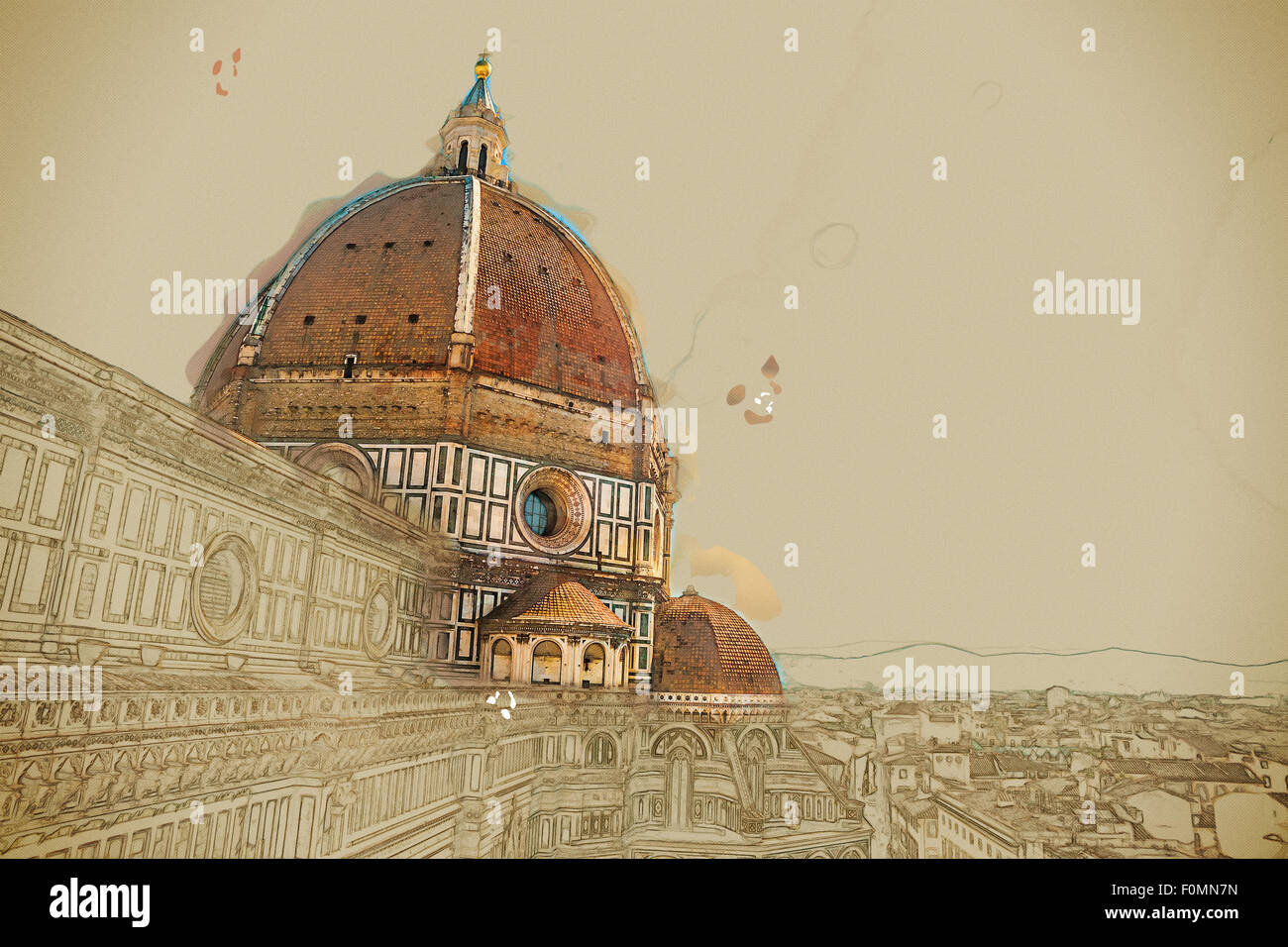 The Basilica di Santa Maria del Fiore (Basilica of Saint Mary of the ...