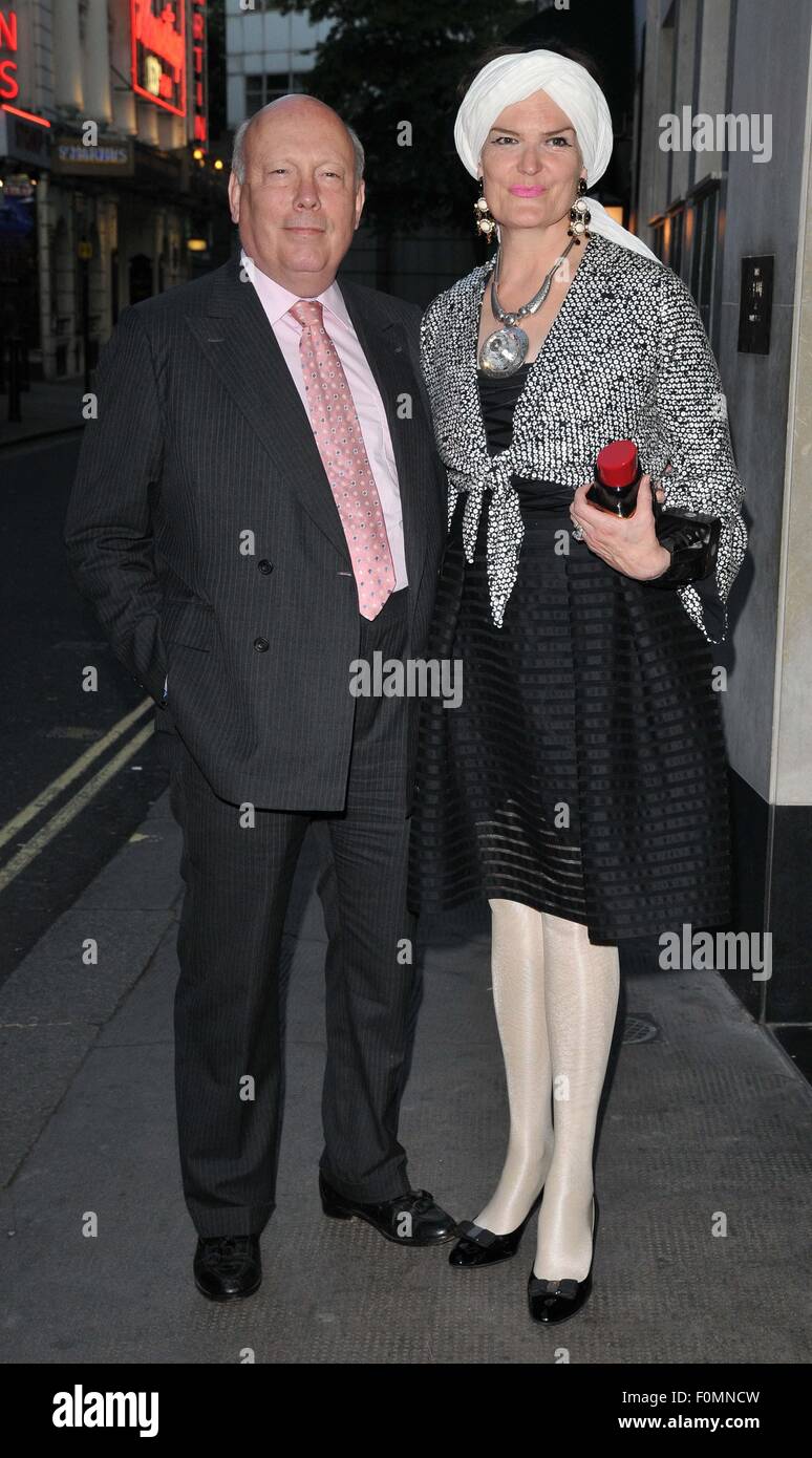 London, UK. Lord Julian Fellowes & Lady Emma Joy Kitchener at Downton ...