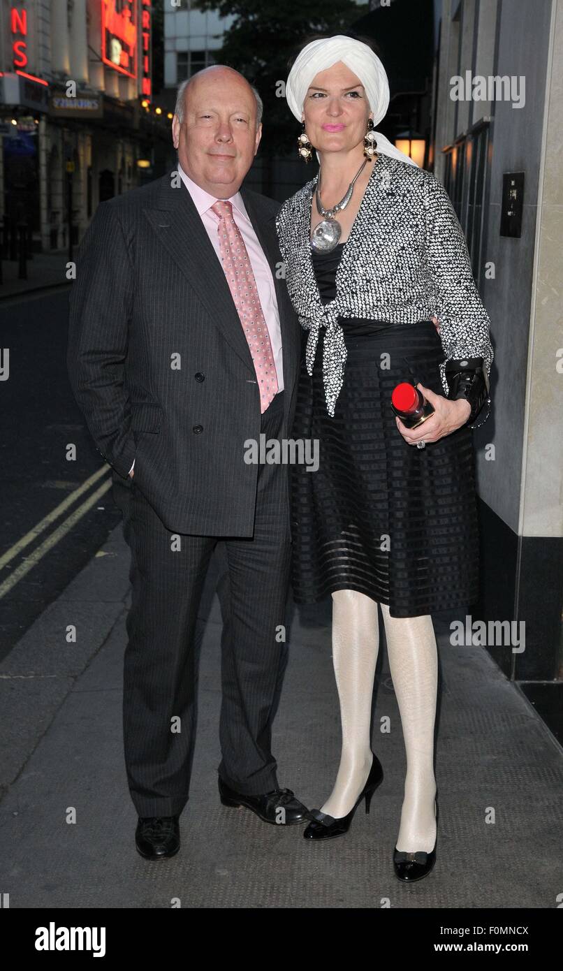 London, UK. Lord Julian Fellowes & Lady Emma Joy Kitchener at Downton ...