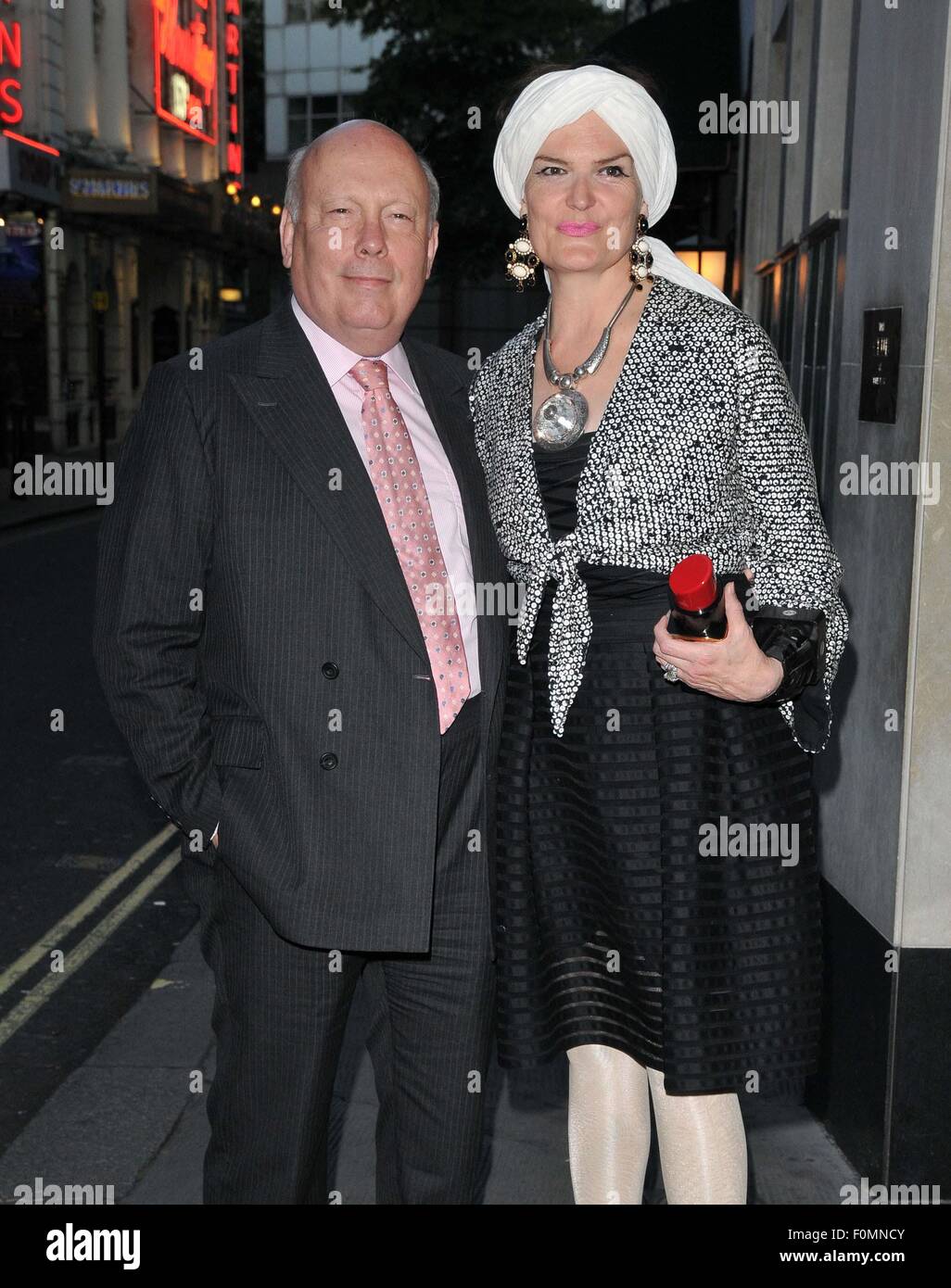London, UK. Lord Julian Fellowes & Lady Emma Joy Kitchener at Downton ...
