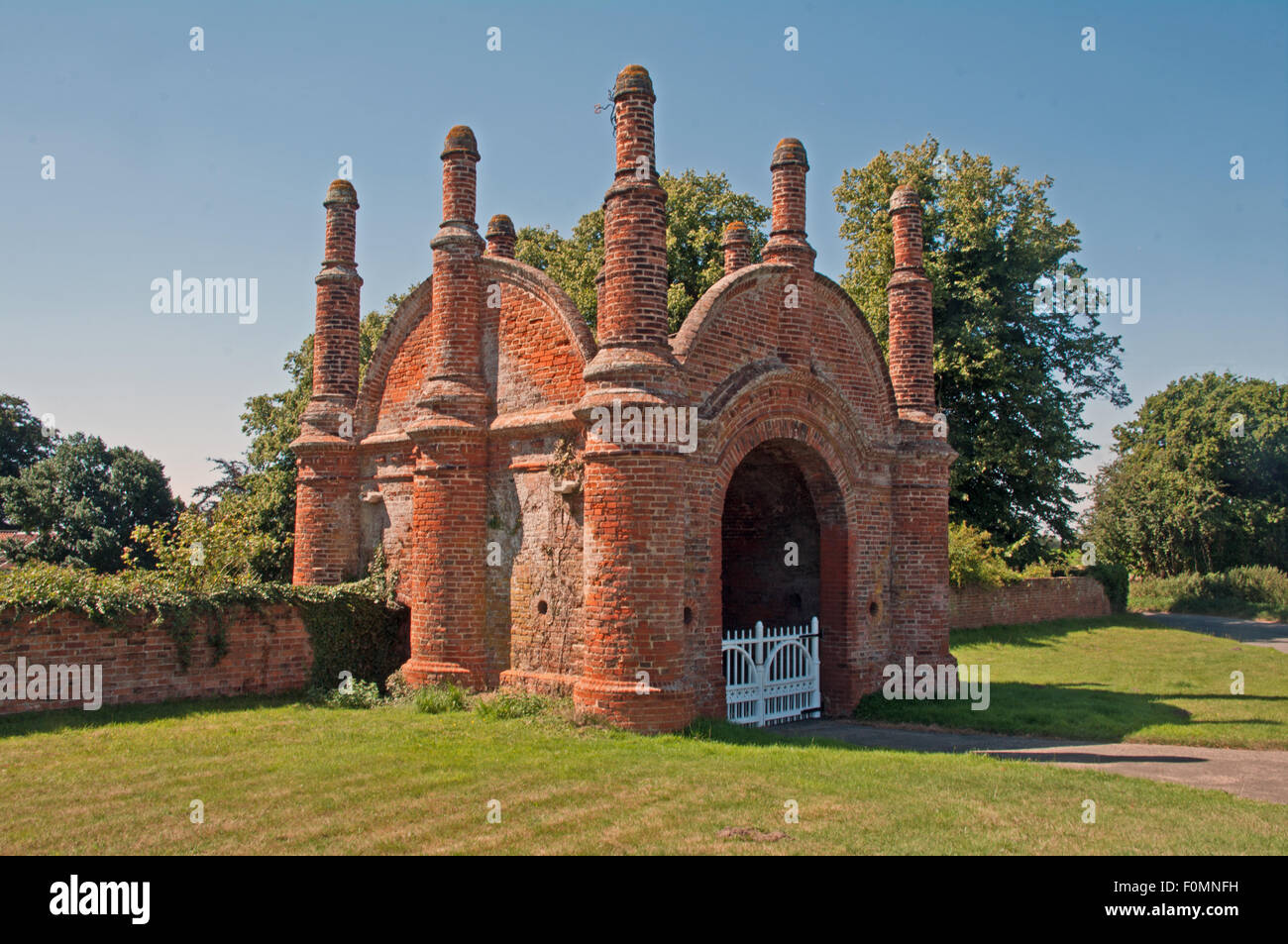 Ewarton Hall, Gate House, Suffolk Stock Photo - Alamy