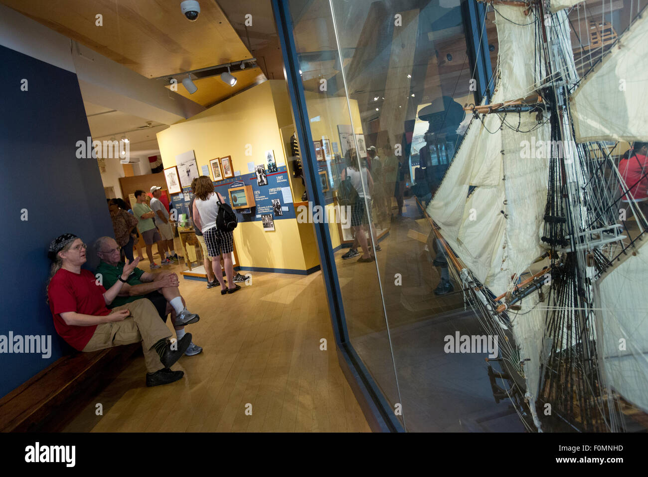 USS Constitution Museum, model of the Constitution Stock Photo - Alamy