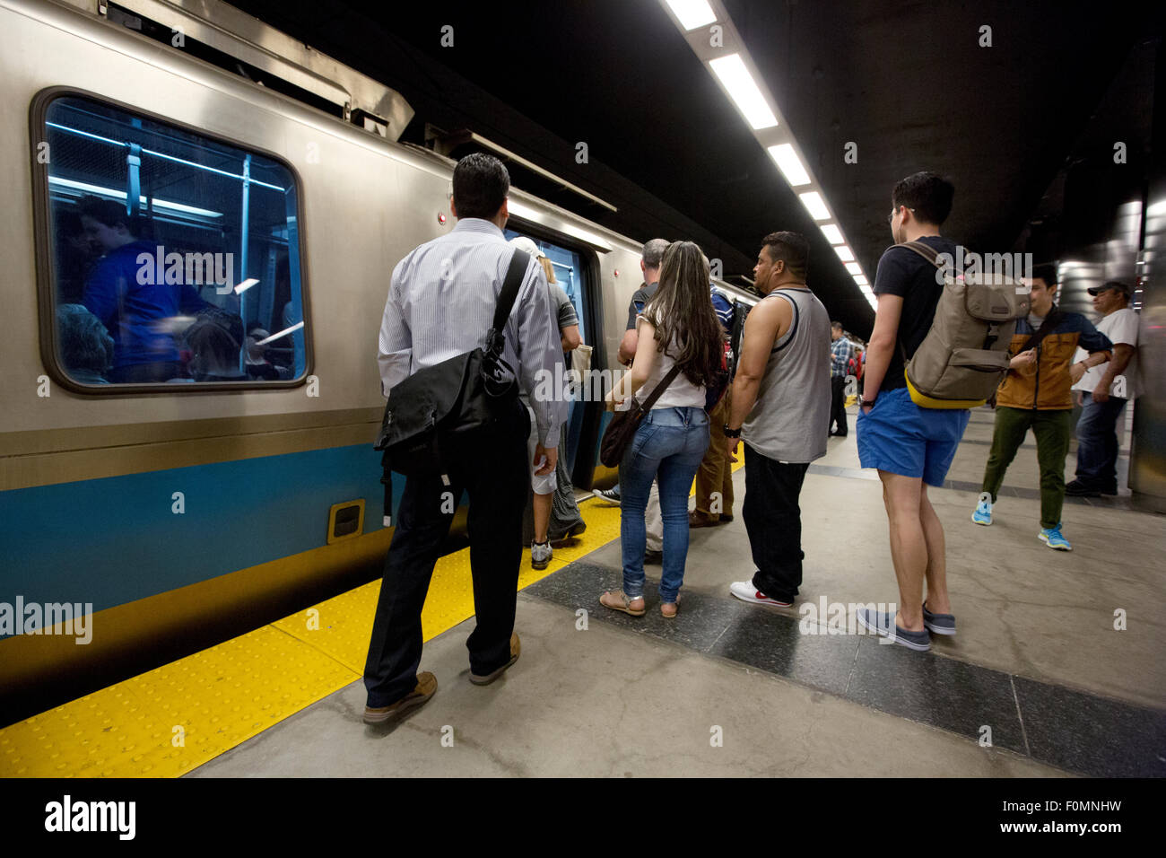 Boston subway train hi-res stock photography and images - Alamy