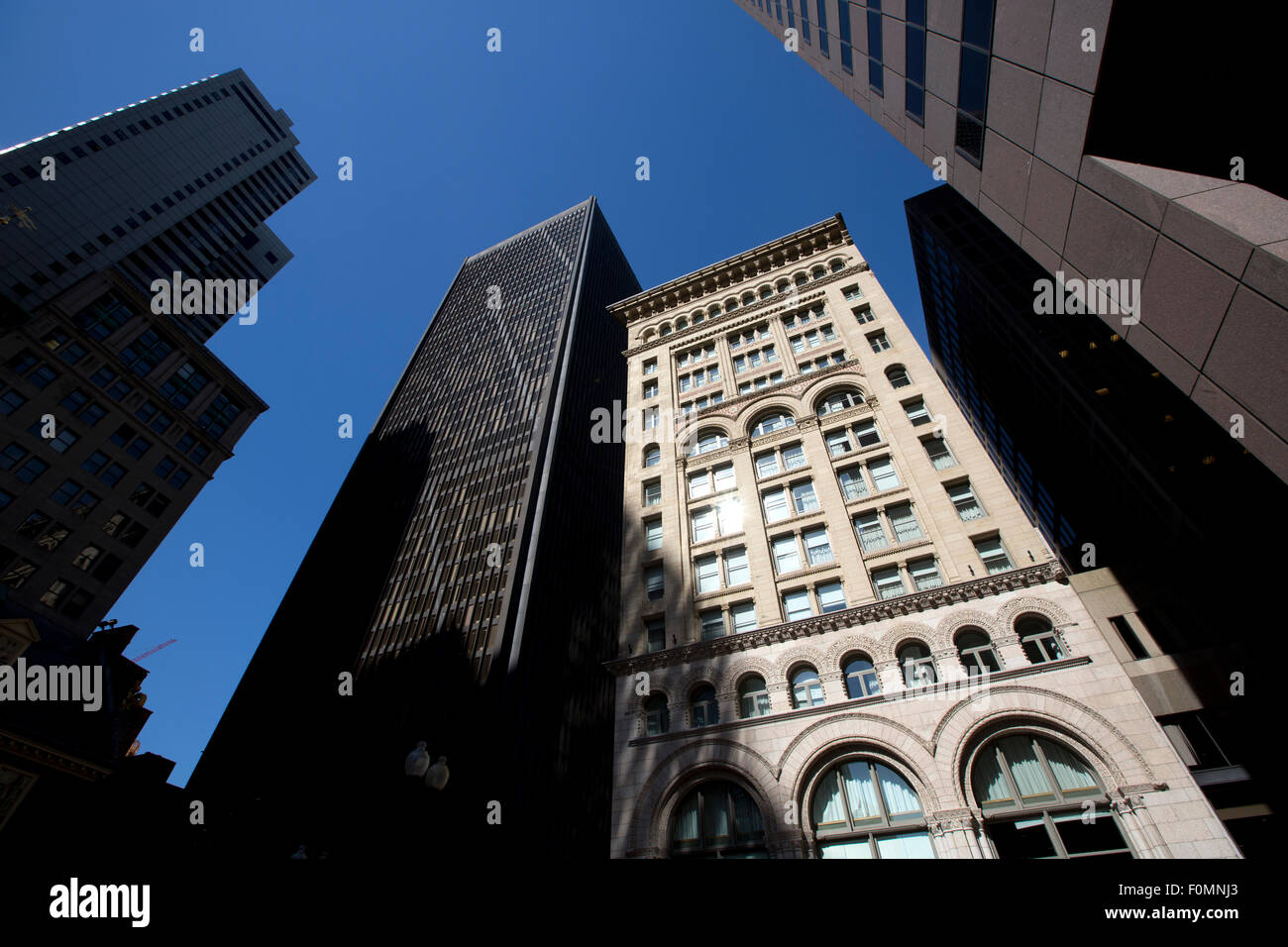 Downtown Boston office buildings Stock Photo - Alamy