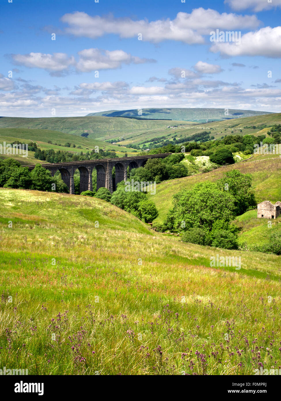Dent Head Viaduct Dentdale Yorkshire Dales Cumbria England Stock Photo ...