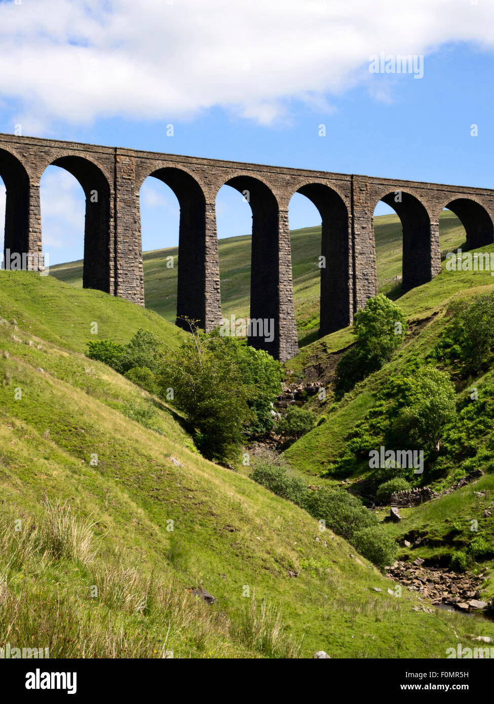Artengill Viaduct from Dentdale Yorkshire Dales Cumbria England Stock ...