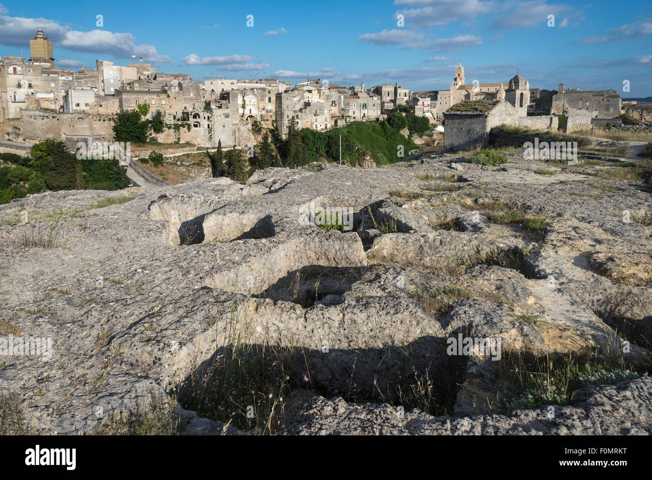 The ancient necropolis at Gravina in Puglia, Puglia, Southern Italy ...