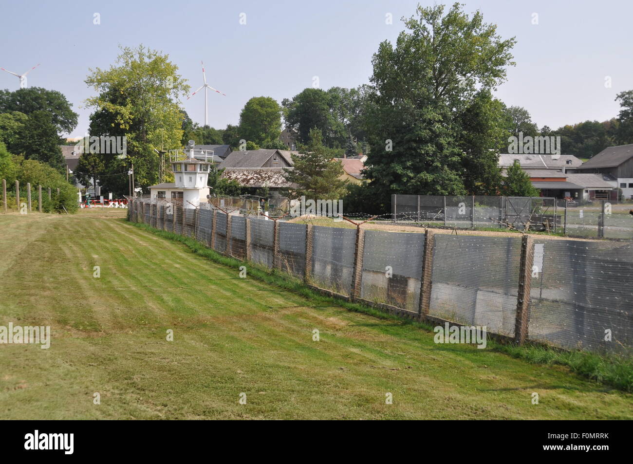 Modlareuth, Germany. 13th Aug, 2015. The former GDR border wall at the ...