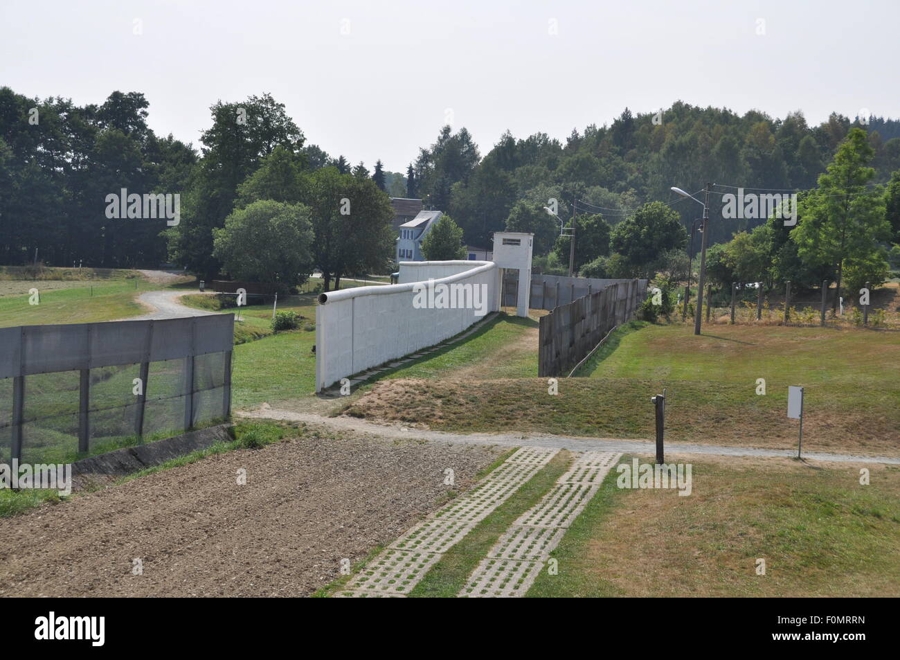 Modlareuth, Germany. 13th Aug, 2015. The former GDR border wall at the ...