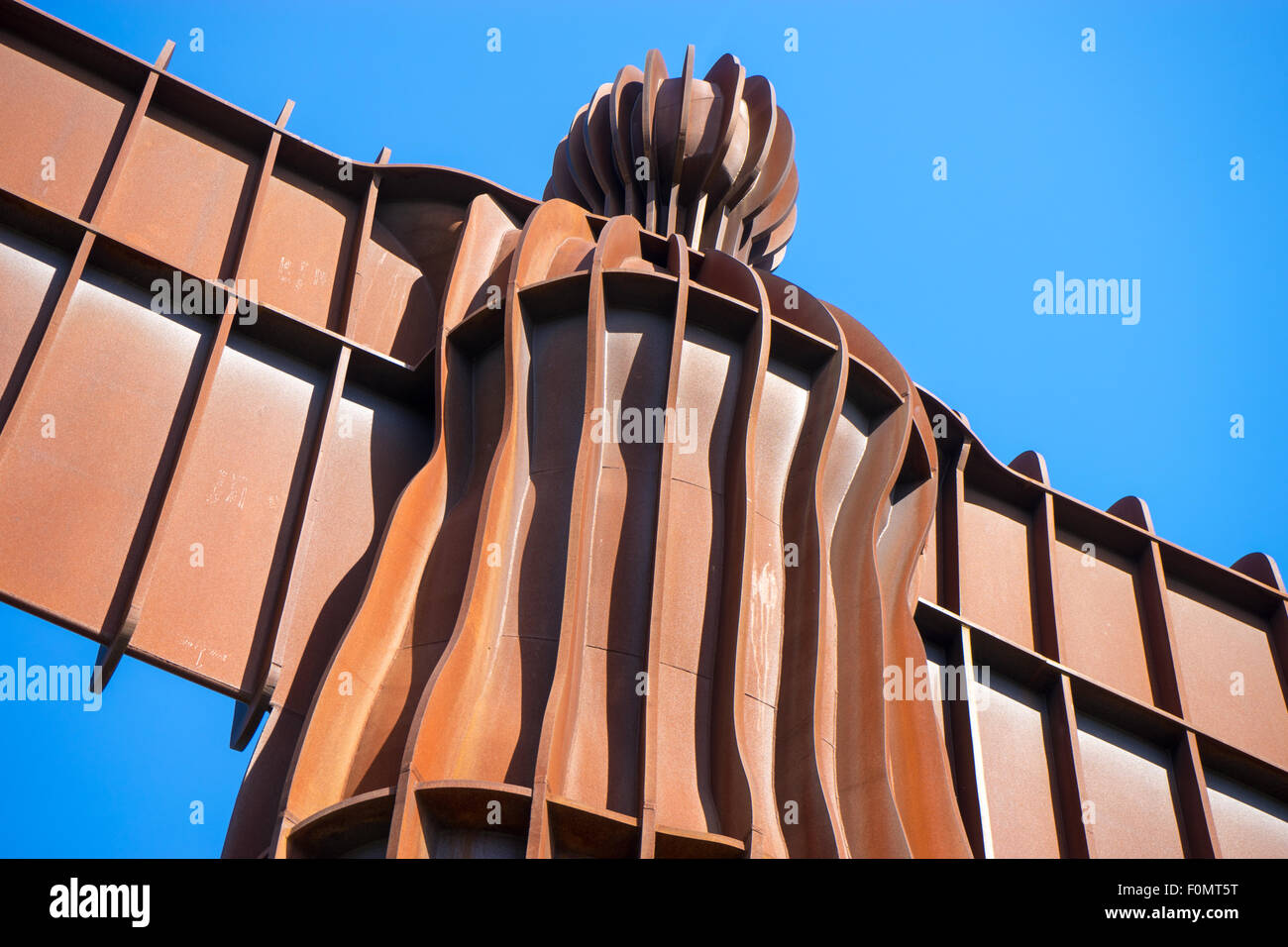 The Angel of the North, Gateshead, with a blue sky Stock Photo - Alamy