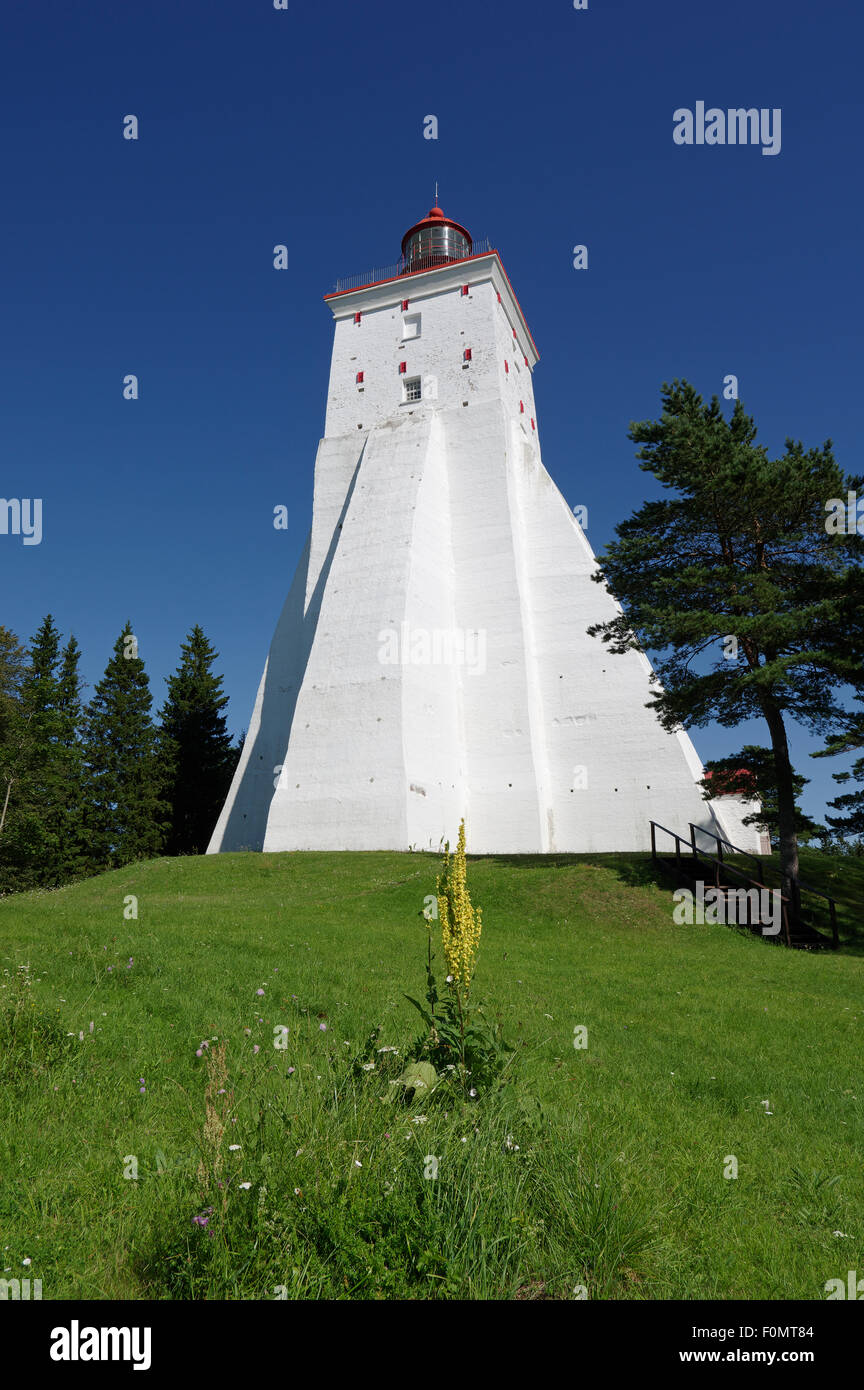 Kõpu lighthouse. Island Hiiumaa. Estonia 07th August, 2015 Stock Photo ...