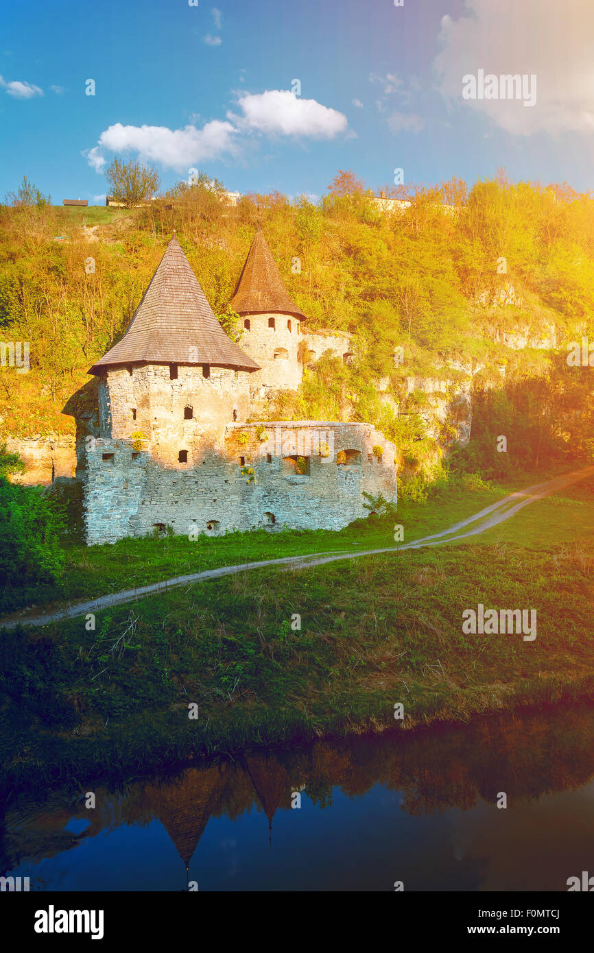 Ancient stone castle Stock Photo - Alamy