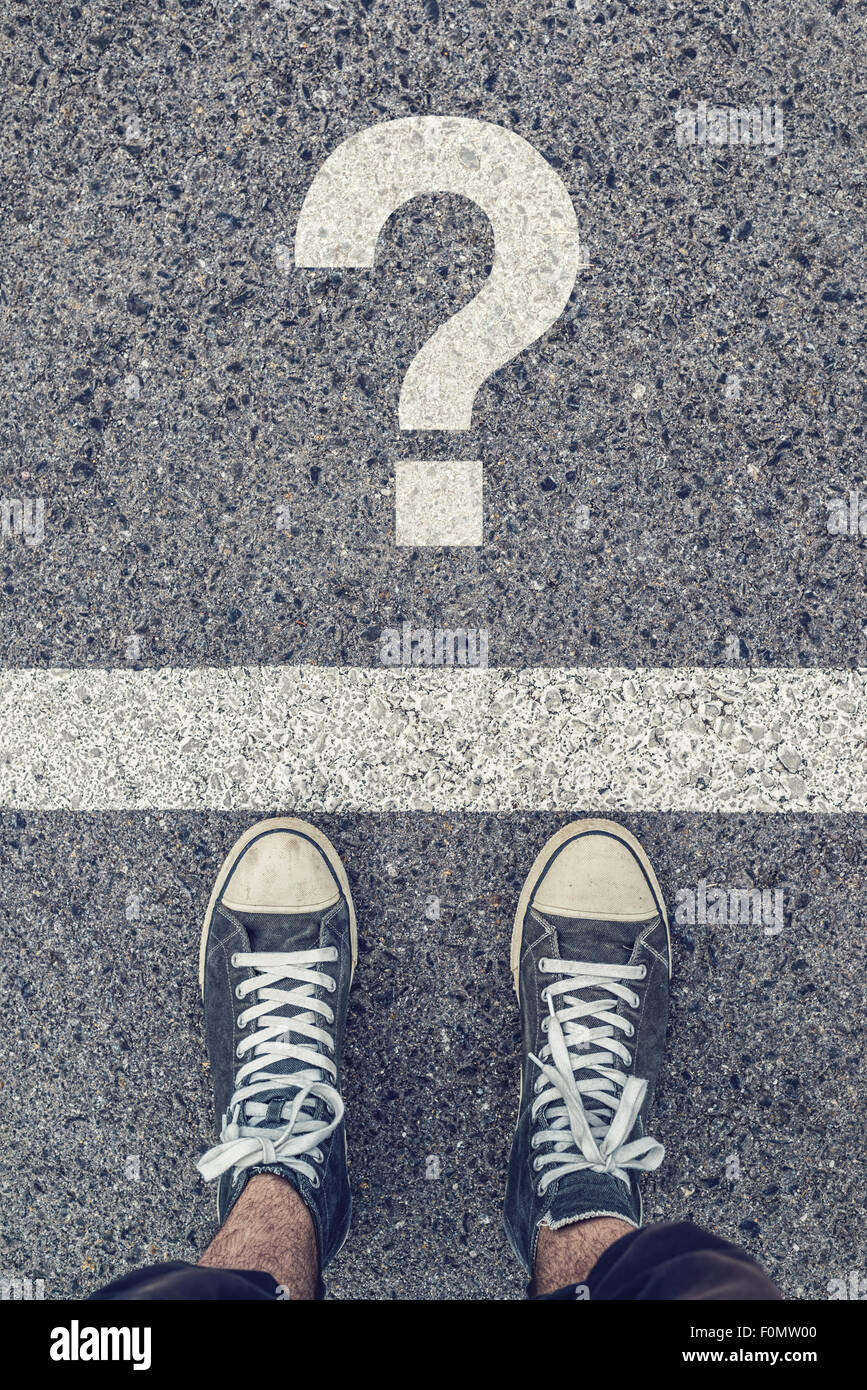 Questioning hi-res stock photography and images - Alamy