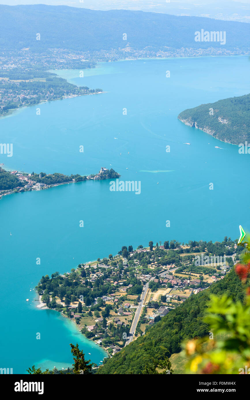 Aerial view of Lake Annecy Stock Photo - Alamy