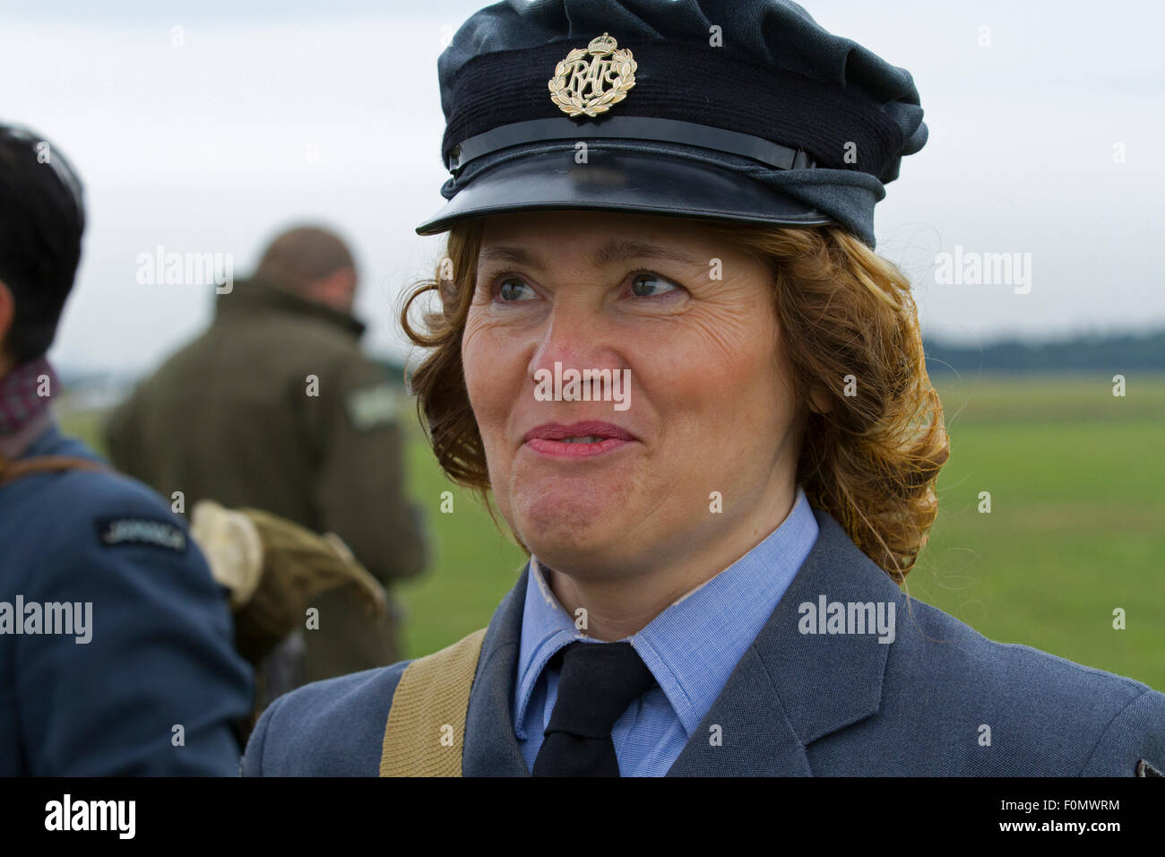 Biggin Hill, UK. 18th August, 2015. A lady in RAF uniform at the ...