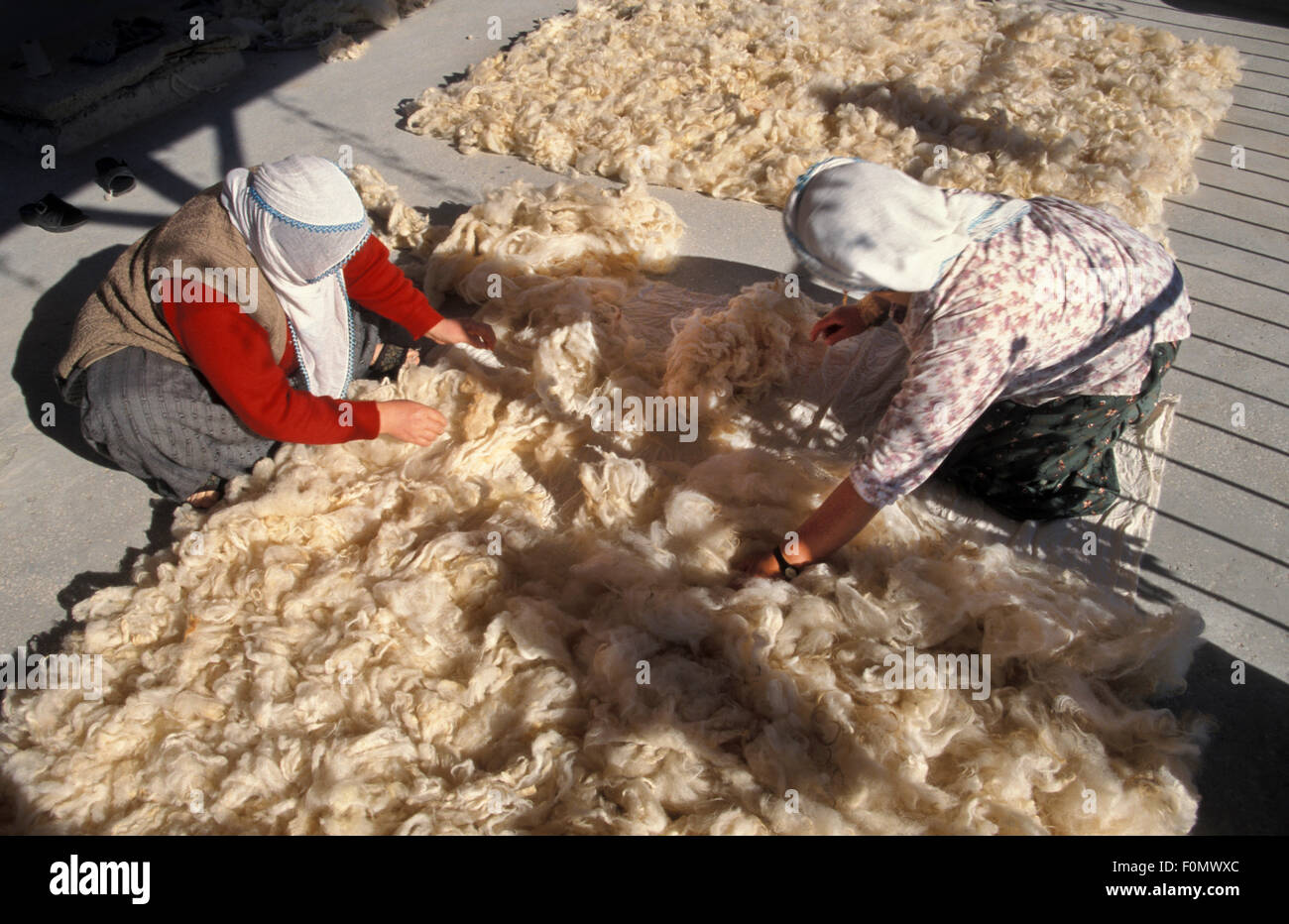 Wool sorting hi-res stock photography and images - Alamy