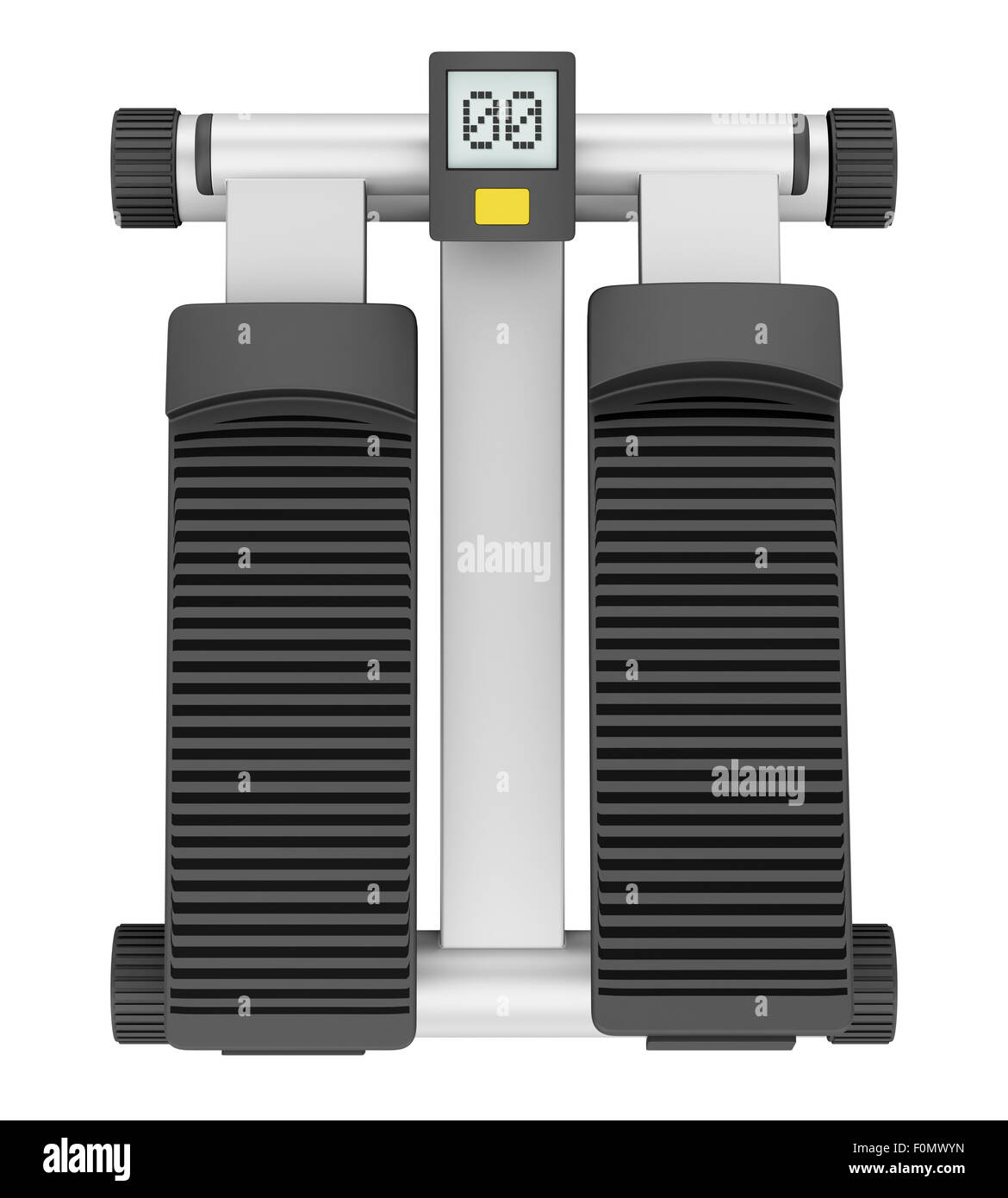 top view of gym stepper isolated on white background Stock Photo - Alamy