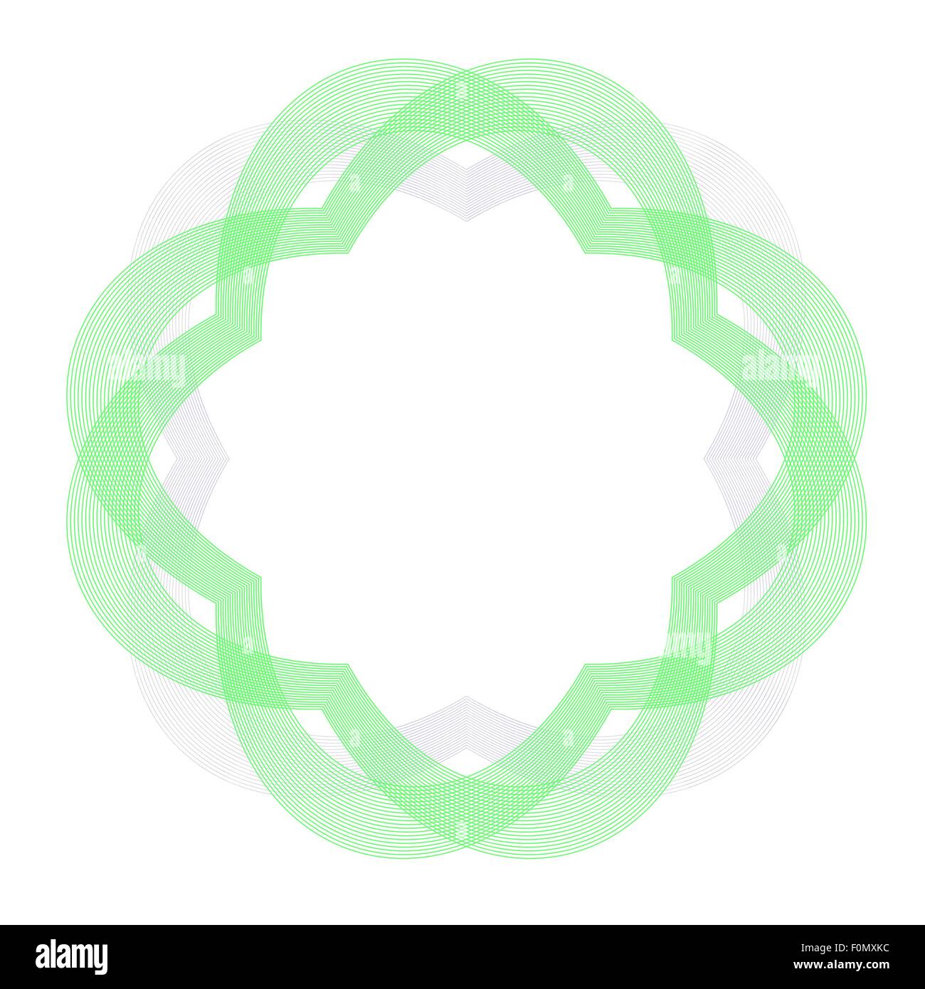 Decorative Circle Wave Frame Stock Vector Image & Art - Alamy