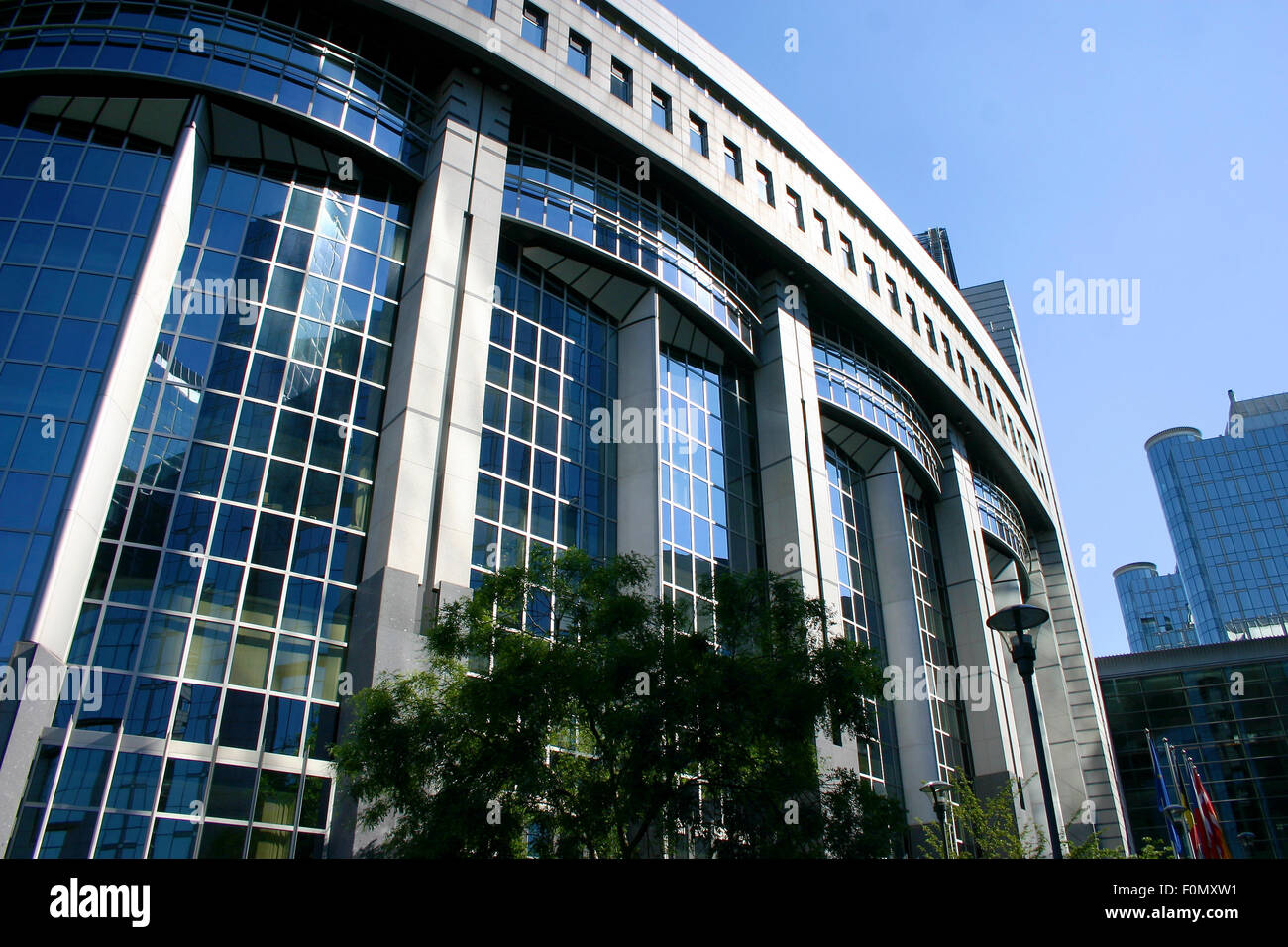 Detail of an official european building in Brussels Stock Photo - Alamy