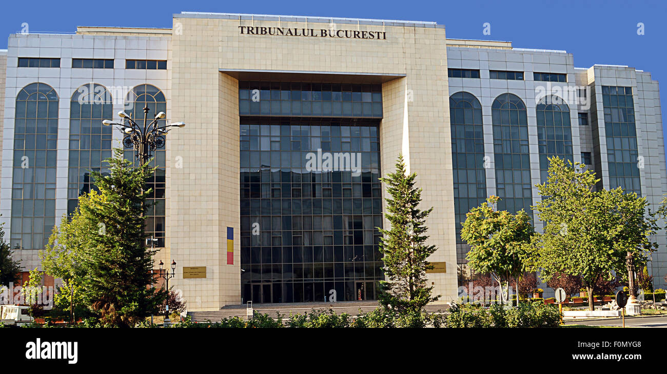 Bucharest law courts exterior Romania Stock Photo - Alamy