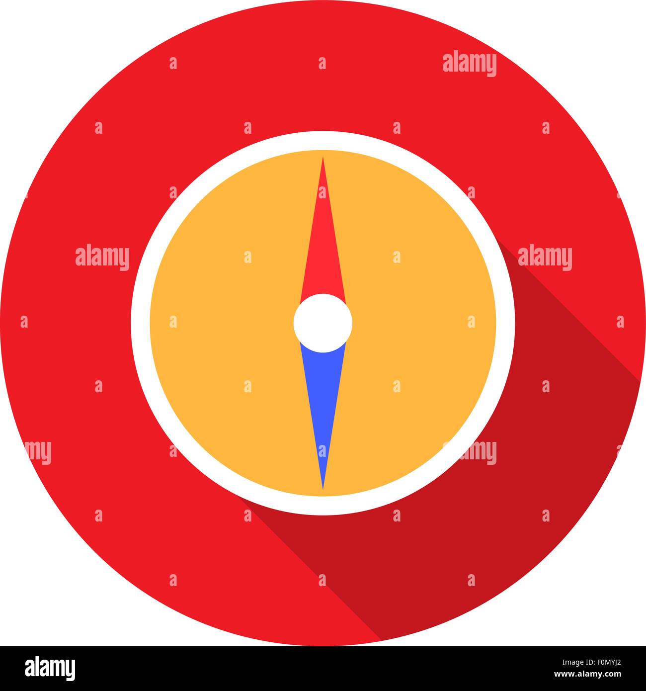 Compass vector illustration in flat design Stock Vector Image & Art - Alamy