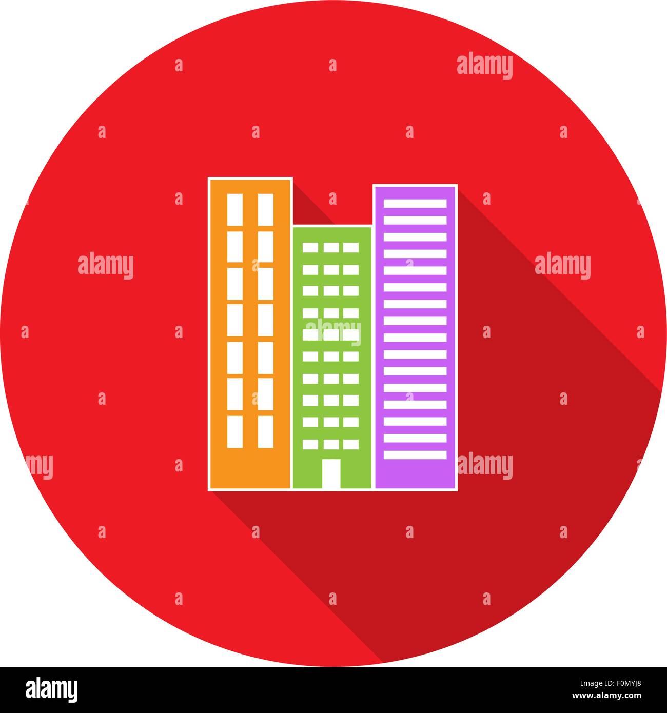 High rise commercial building Stock Vector Images - Alamy
